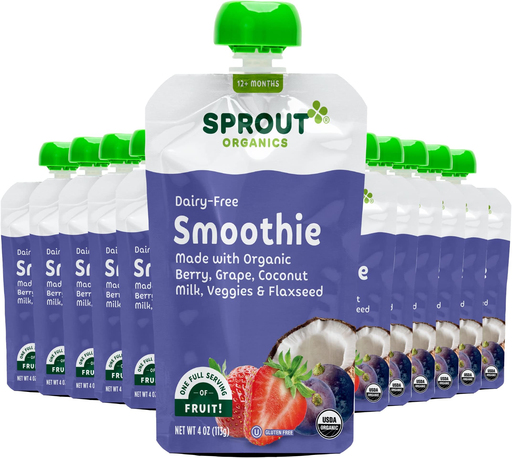Amazon.com: Sprout Organic Baby Food, Stage 4 Toddler Pouches, 9 Flavor ...