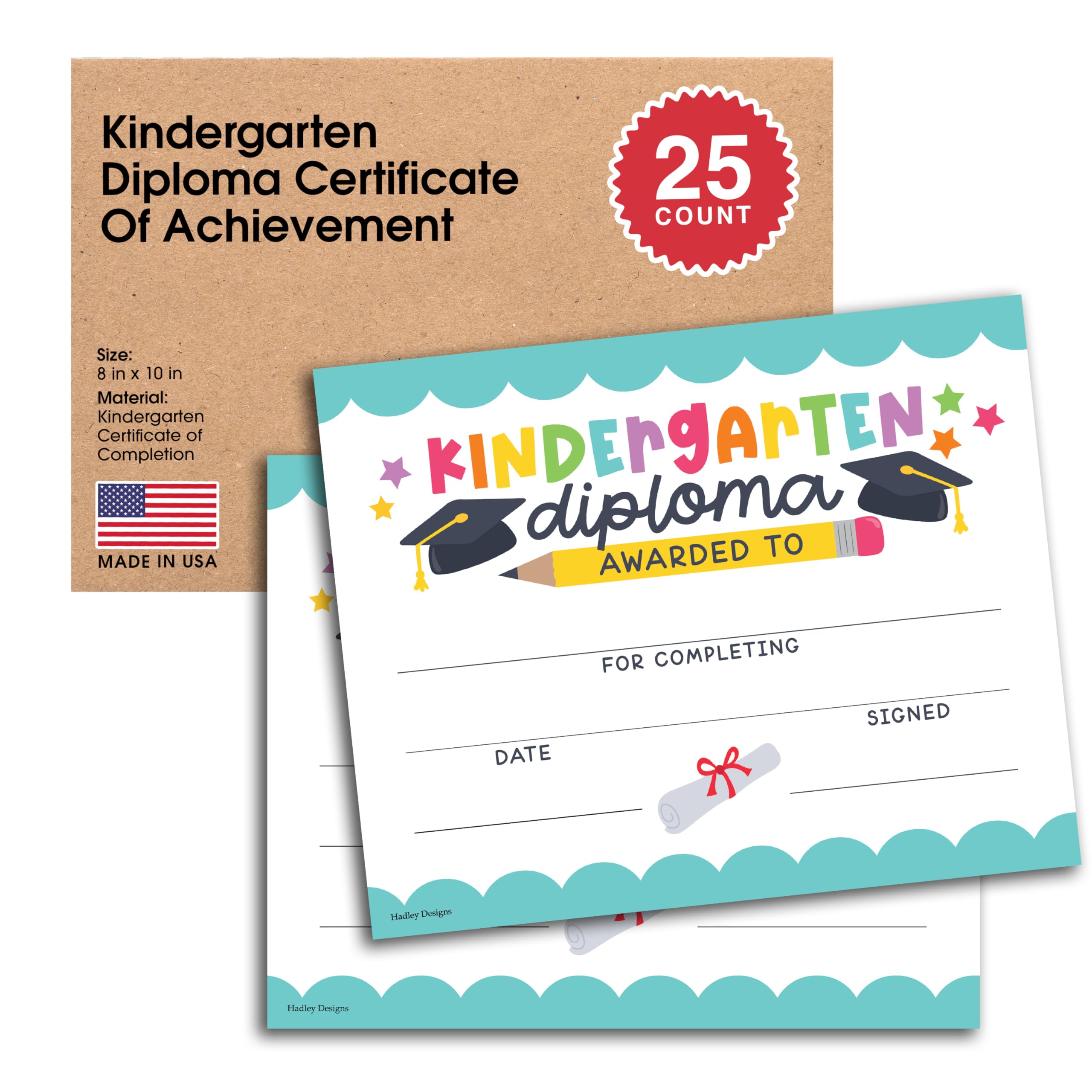 Kindergarten Certificates Of Completion 25 Graduation Certificates For ...