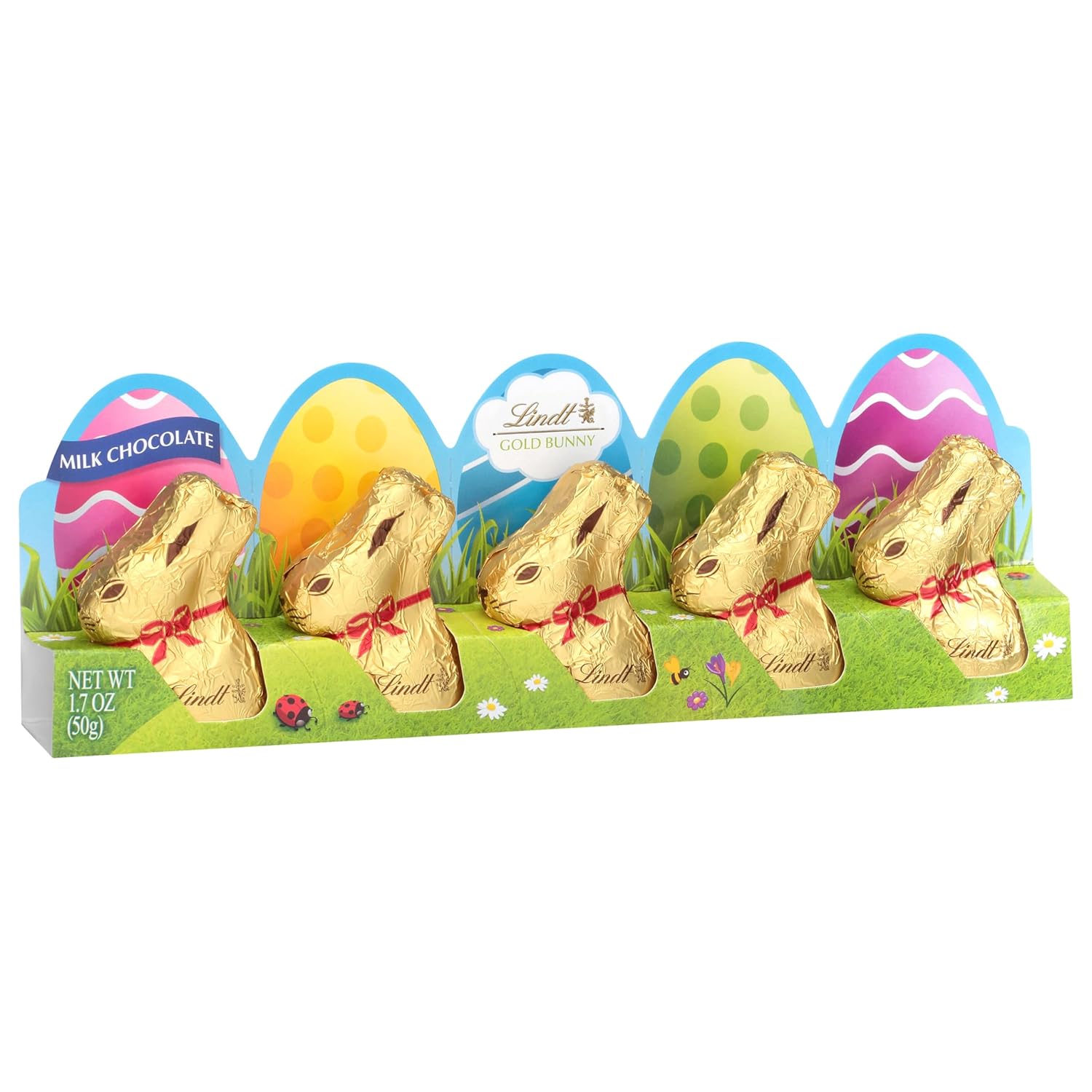 Amazon.com : Lindt Mini Gold Bunny, Milk Chocolate, 1.76 Ounce (Pack of ...