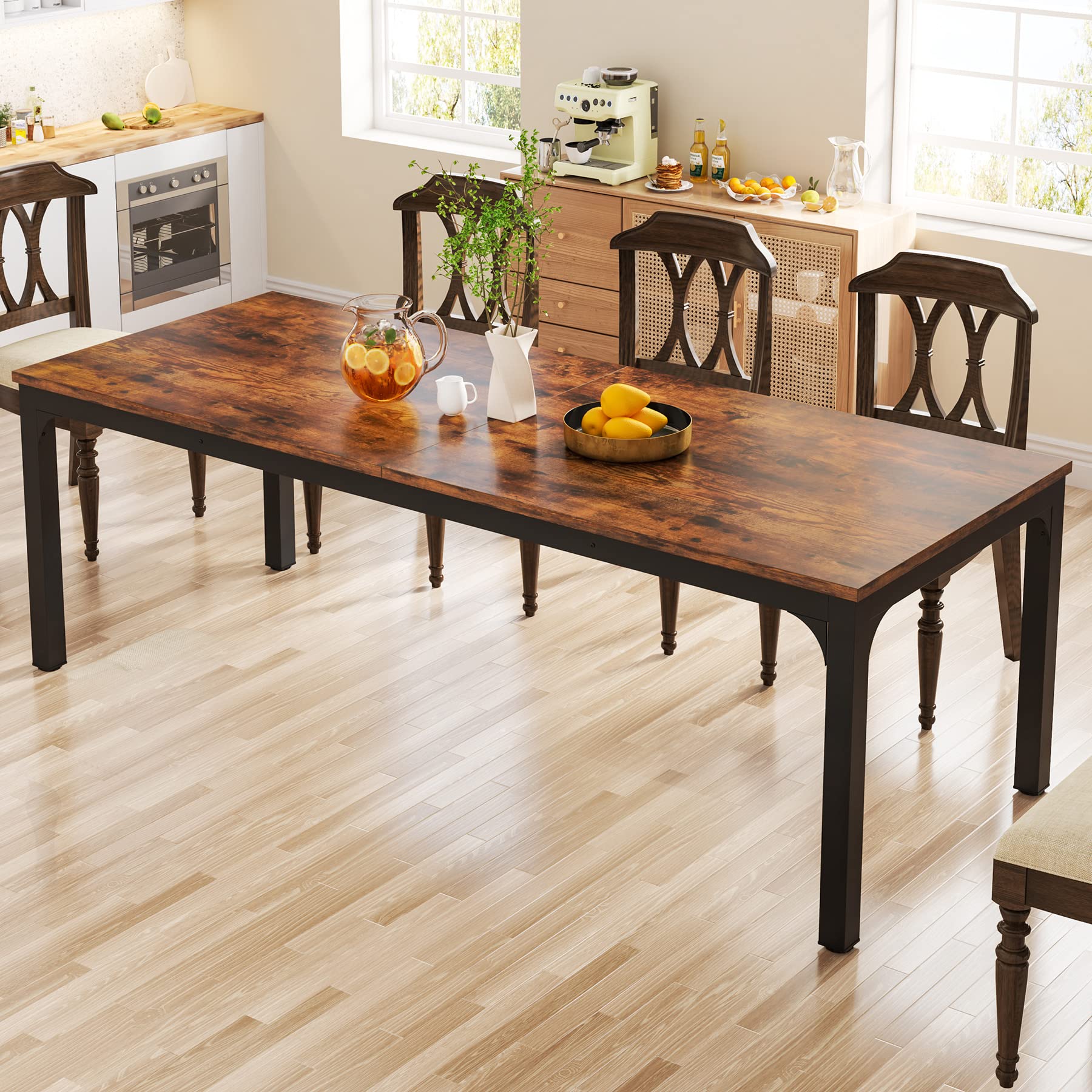 Tribesigns Table De Salle Manger Industrielle De 200 X 70 X 75 Cm