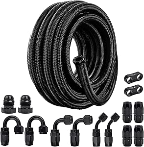 Amazon.com: EVIL ENERGY 8AN Fuel Line Kit, 8AN Hose Kit 20FT Nylon ...