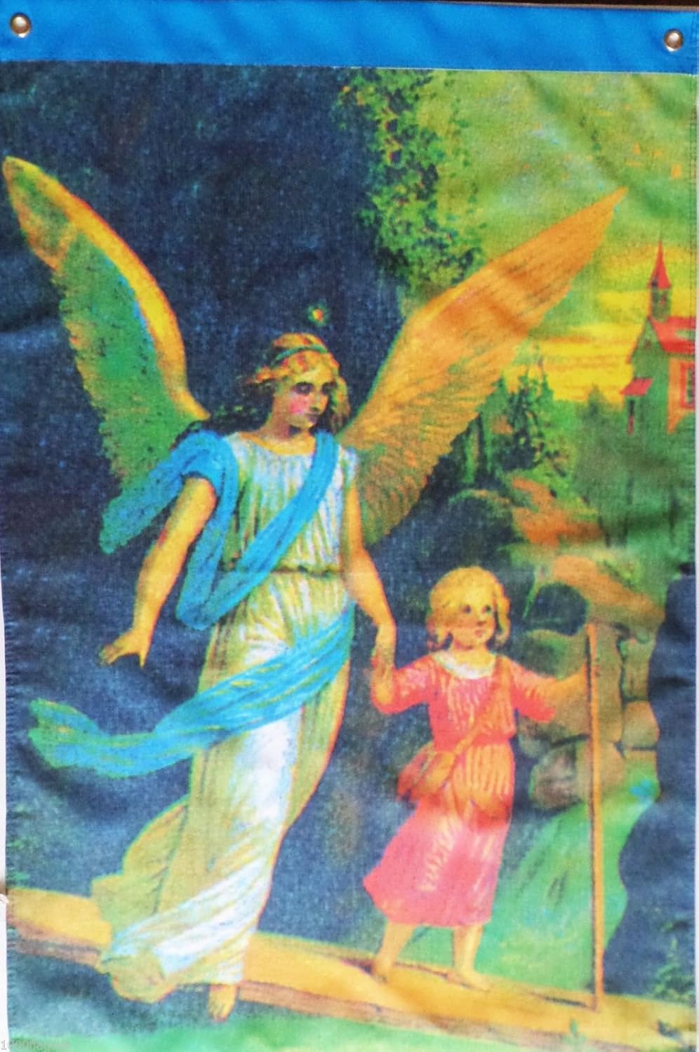 Amazon.com : 1000 Flags Guardian Angel Guide Christian Hanging Flag ...