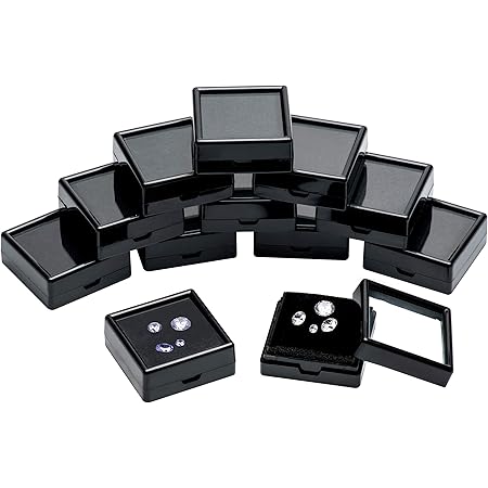 Amazon.com: 12 PCS Loose Gemstone Display Box Jewelry Box Container ...