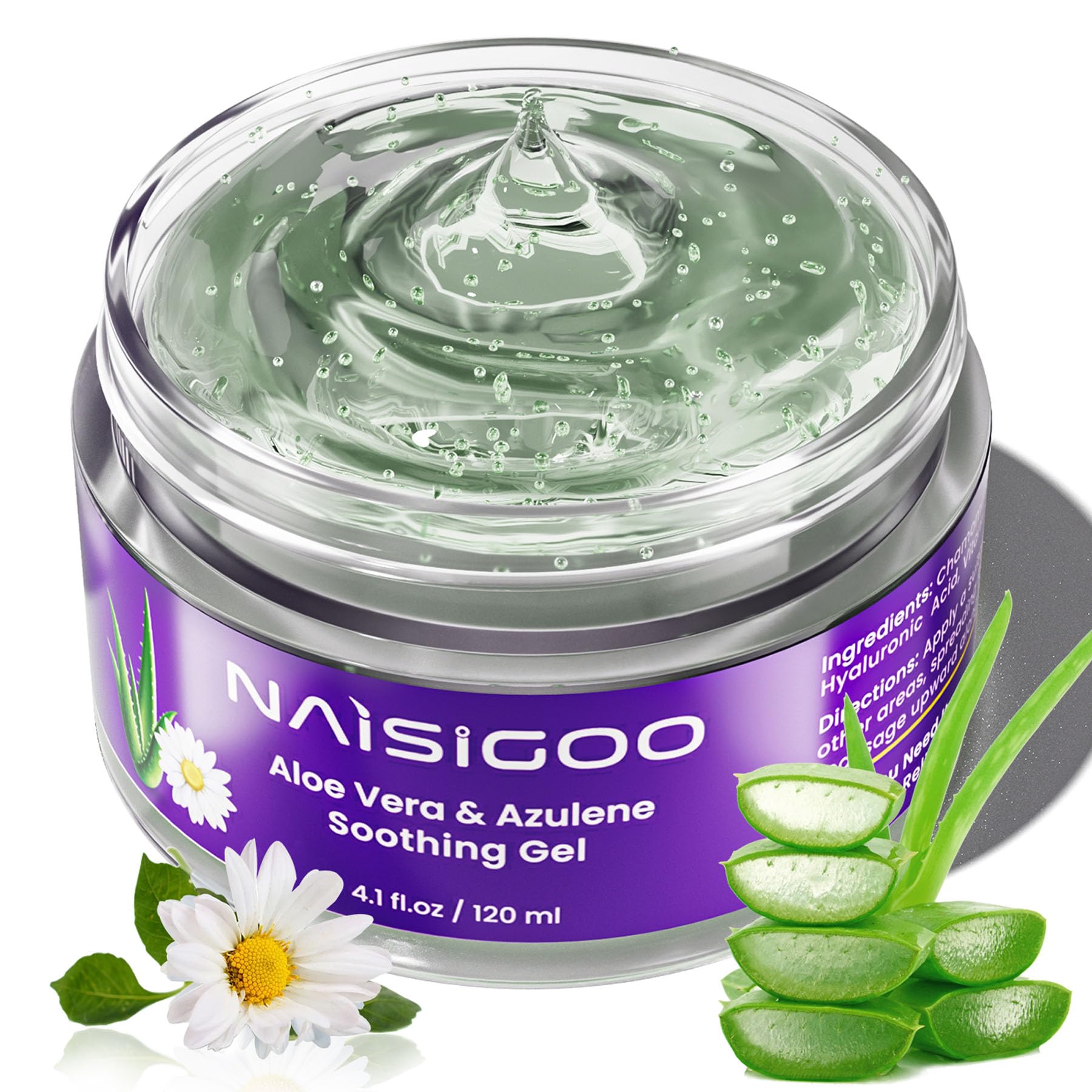 Amazon.com : NAISIGOO Aloe Vera Gel for IPL Laser Hair Removal Women ...