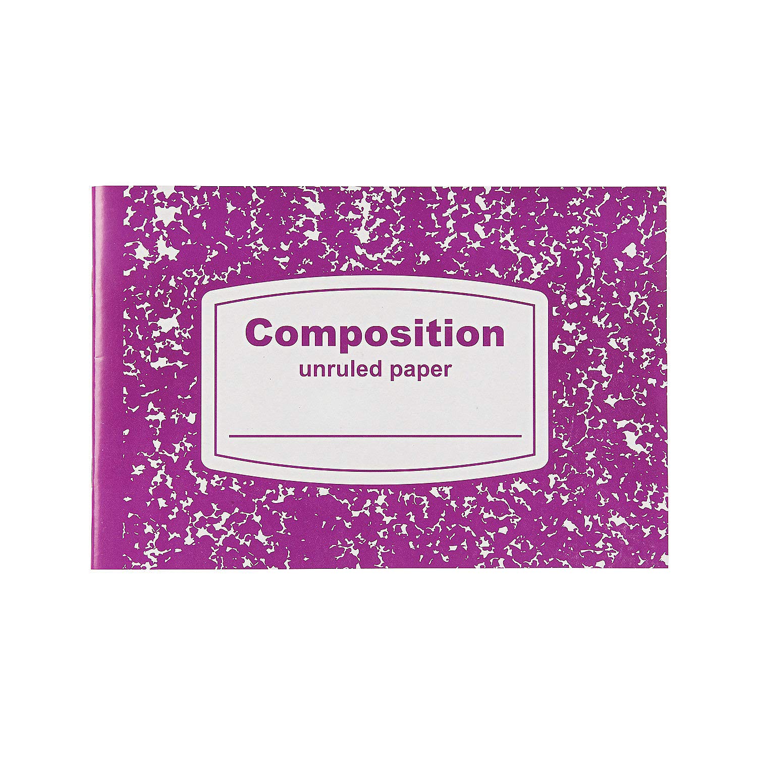 Amazon.com: Fun Express Unruled Half Sized Composition Book - 12 Pieces ...