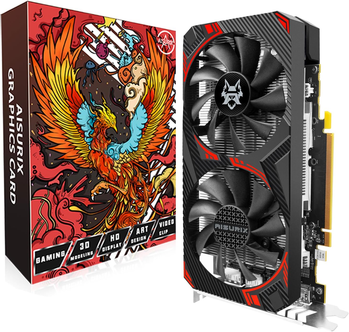 Amazon.com: Kelinx AISURIX RX 580 Graphics Card, 2048SP, Real 8GB ...