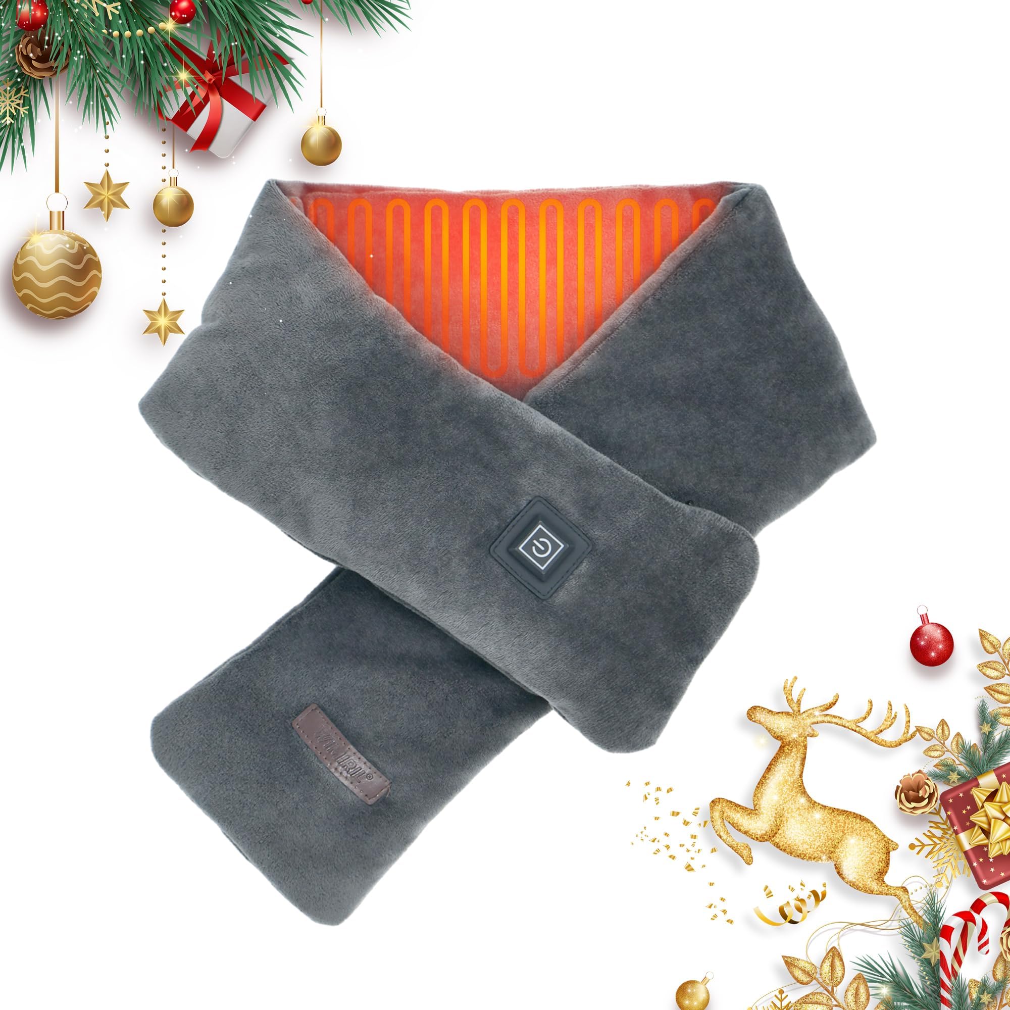 Amazon.com: Neck Heating Pad Cordless, Rechargeable Heated Scarf with ...