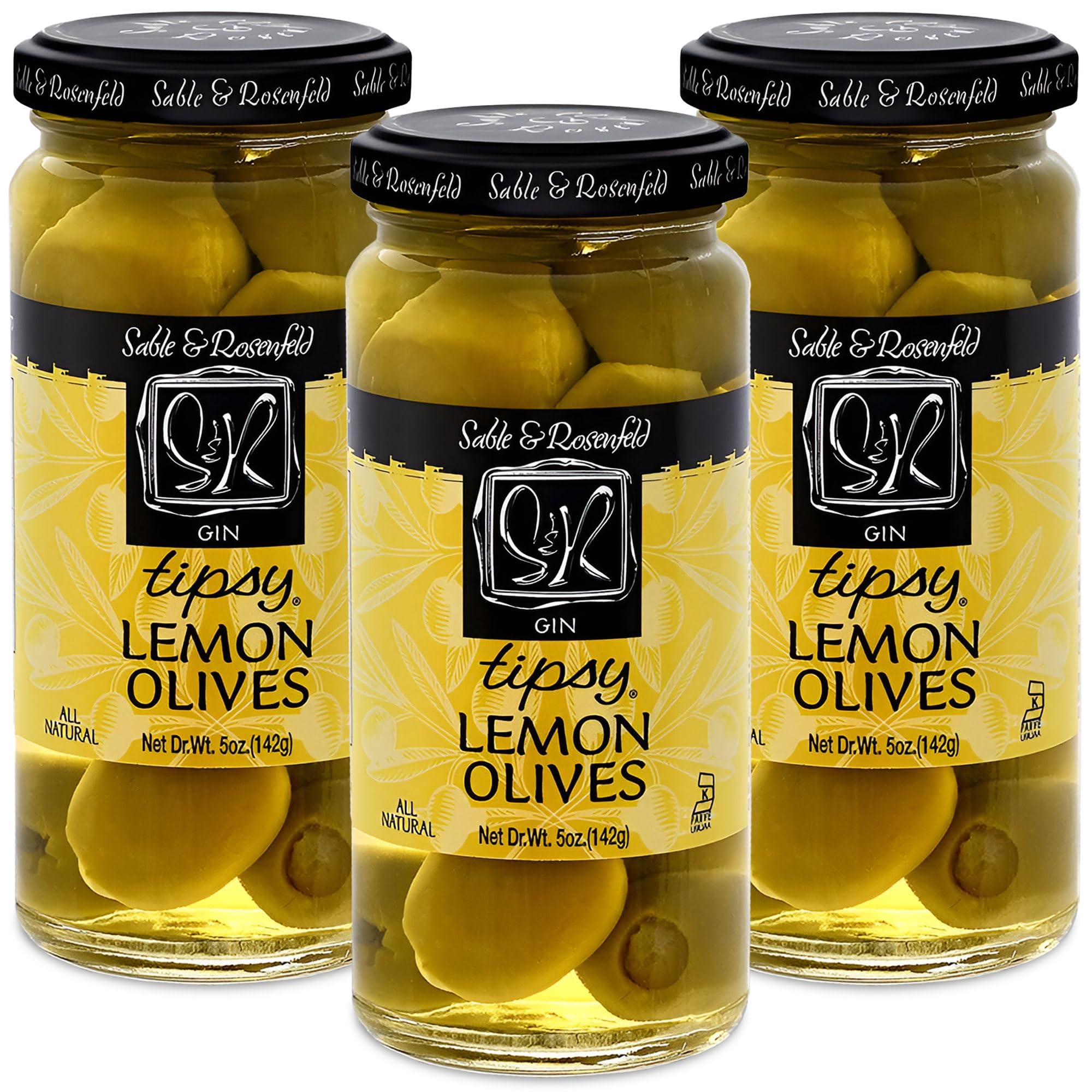 Amazon.com : Tipsy Olives - Green Olives Stuffed with Lemon - Large ...