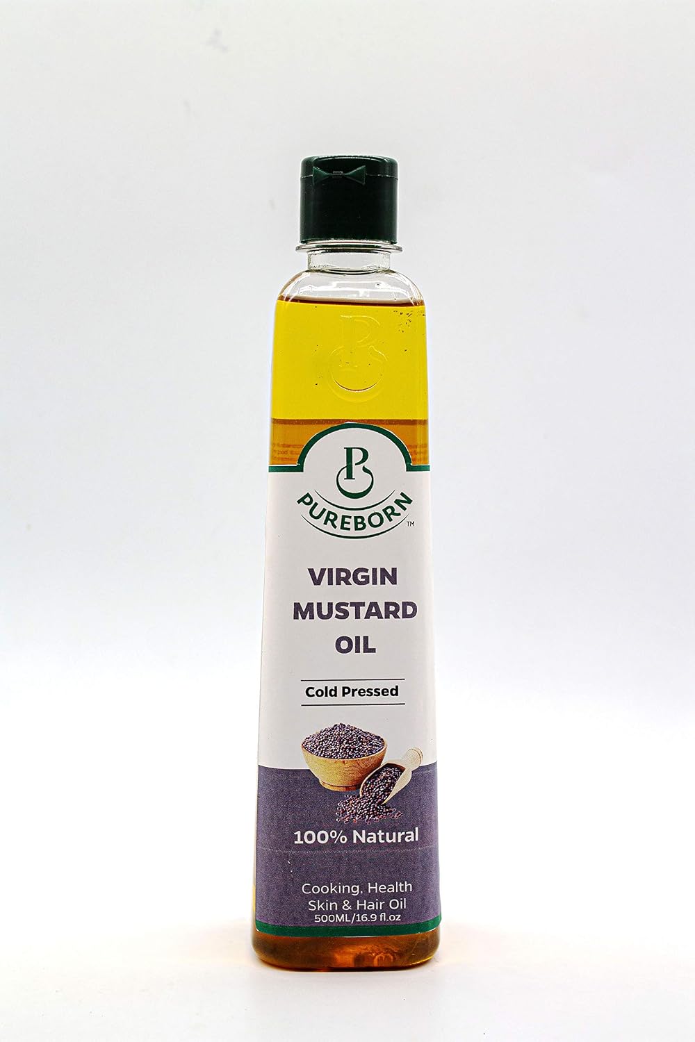 PUREBORN Virgin Mustard Oil (1L) : Amazon.in: Grocery & Gourmet Foods