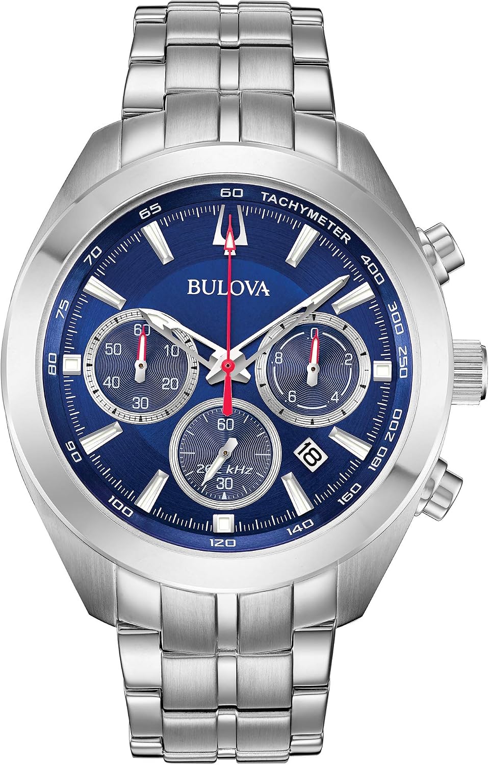 Bulova 96B285 Reloj de cuarzo japonés azul para hombre, Azul, Vestido ...