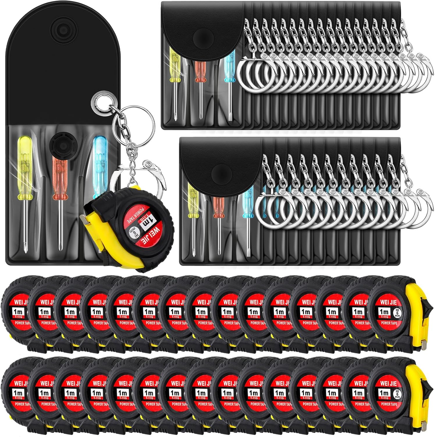 Amazon.com: Jutom 32 Pcs Mini Tape Measure Keychain Bulk Mini ...