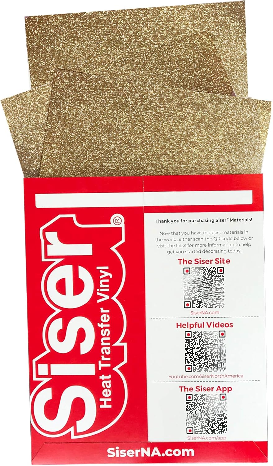 Amazon.com: Siser Glitter HTV 11.8” x 12” Sheets – 3 Pack – Iron on ...