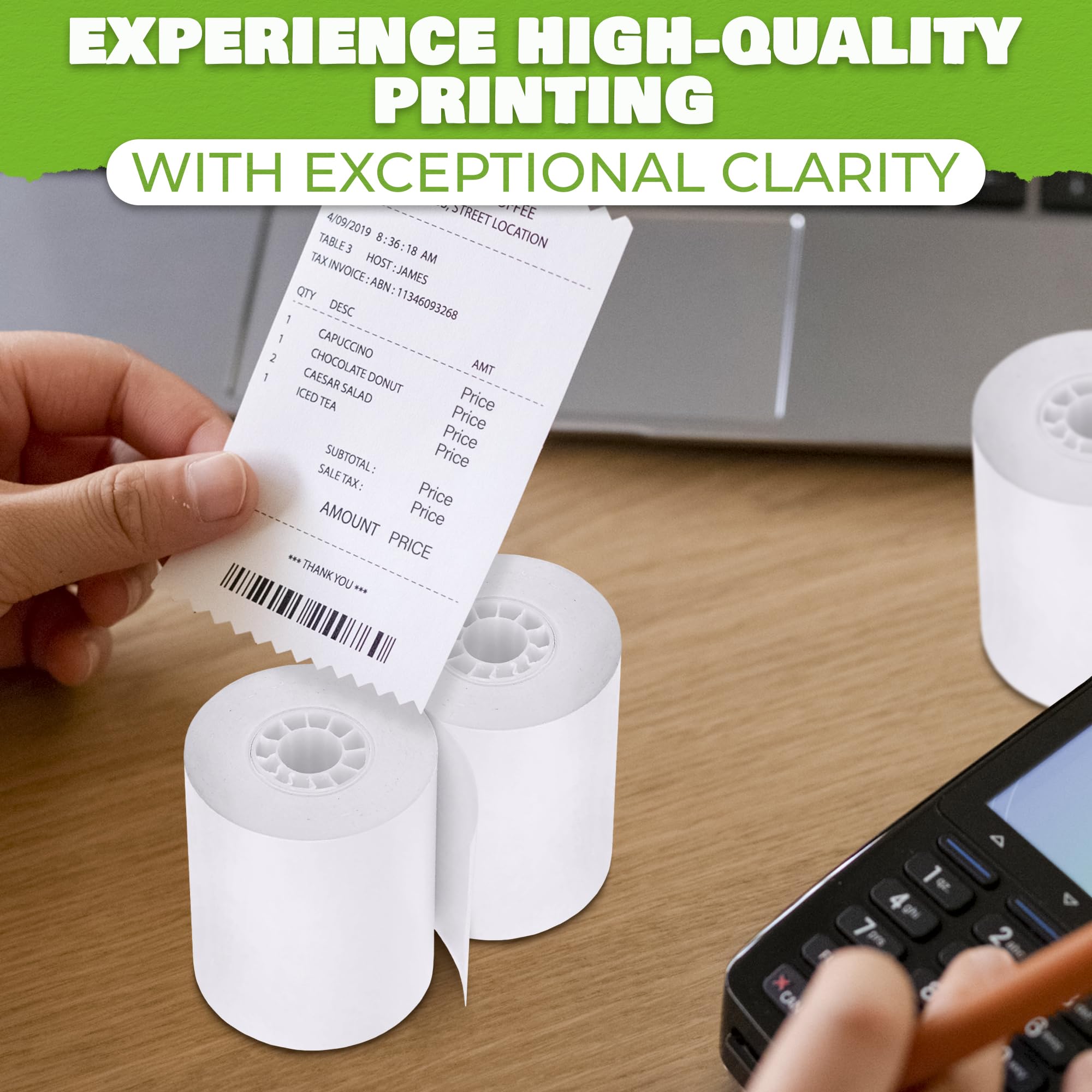 Calculator Tape 3 Pack - 35761 Adding Machine Tape 2 1/4 Inch x 85 ft ...