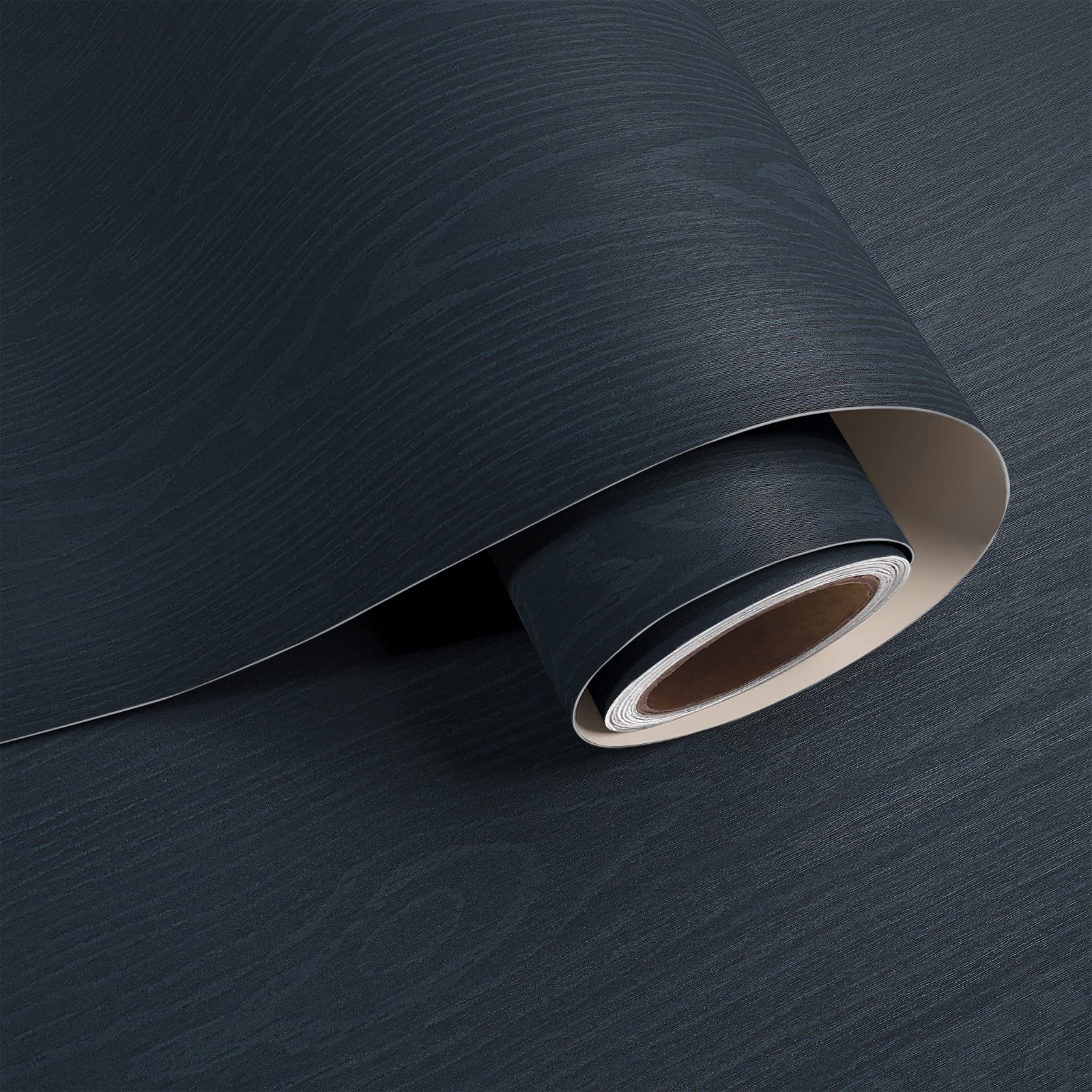 Amazon.com: VaryPaper Large Size 32"x118" Navy Blue Wood Contact Paper ...
