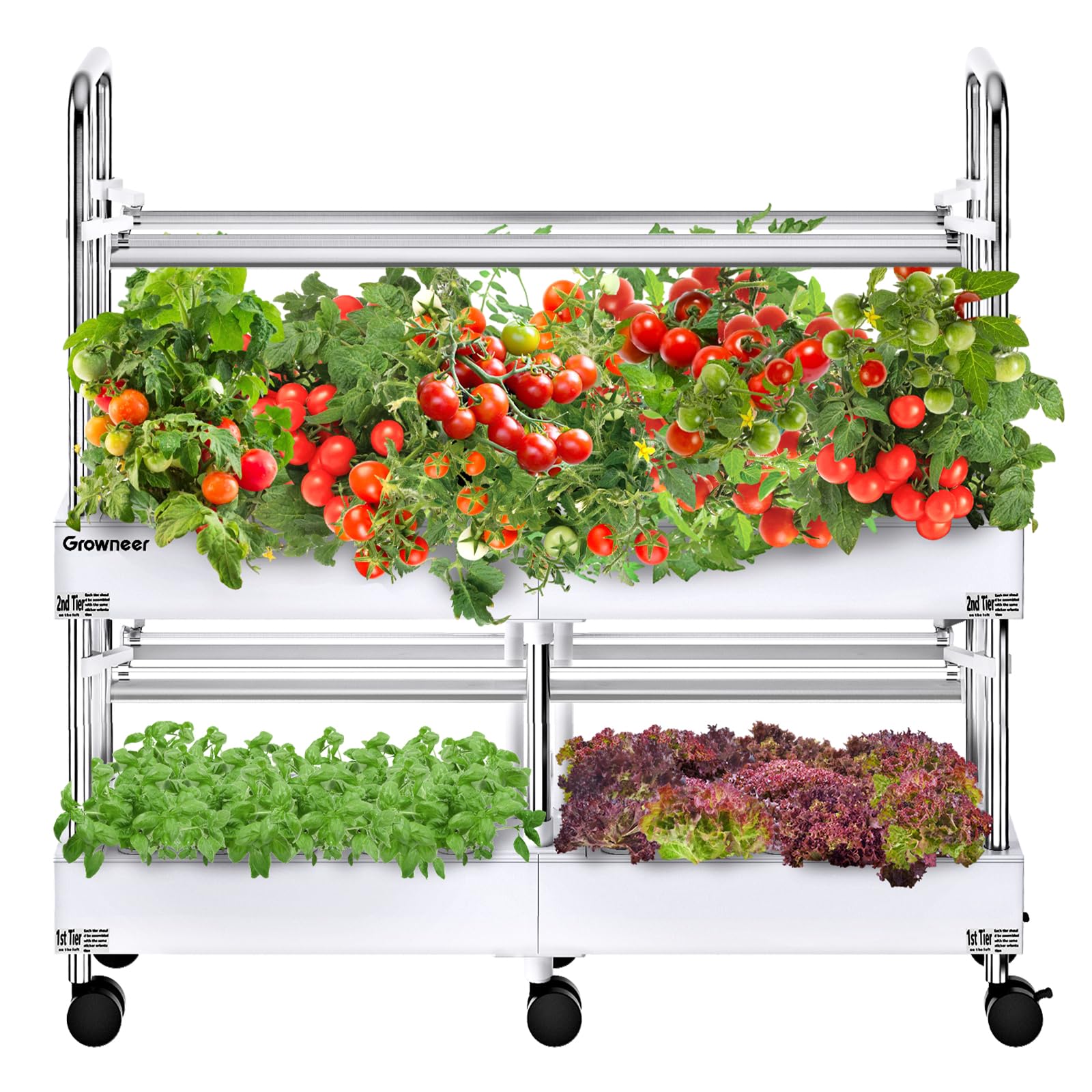Amazon.com: GROWNEER Hydroponics Growing System Kit, Indoor Garden 80 ...