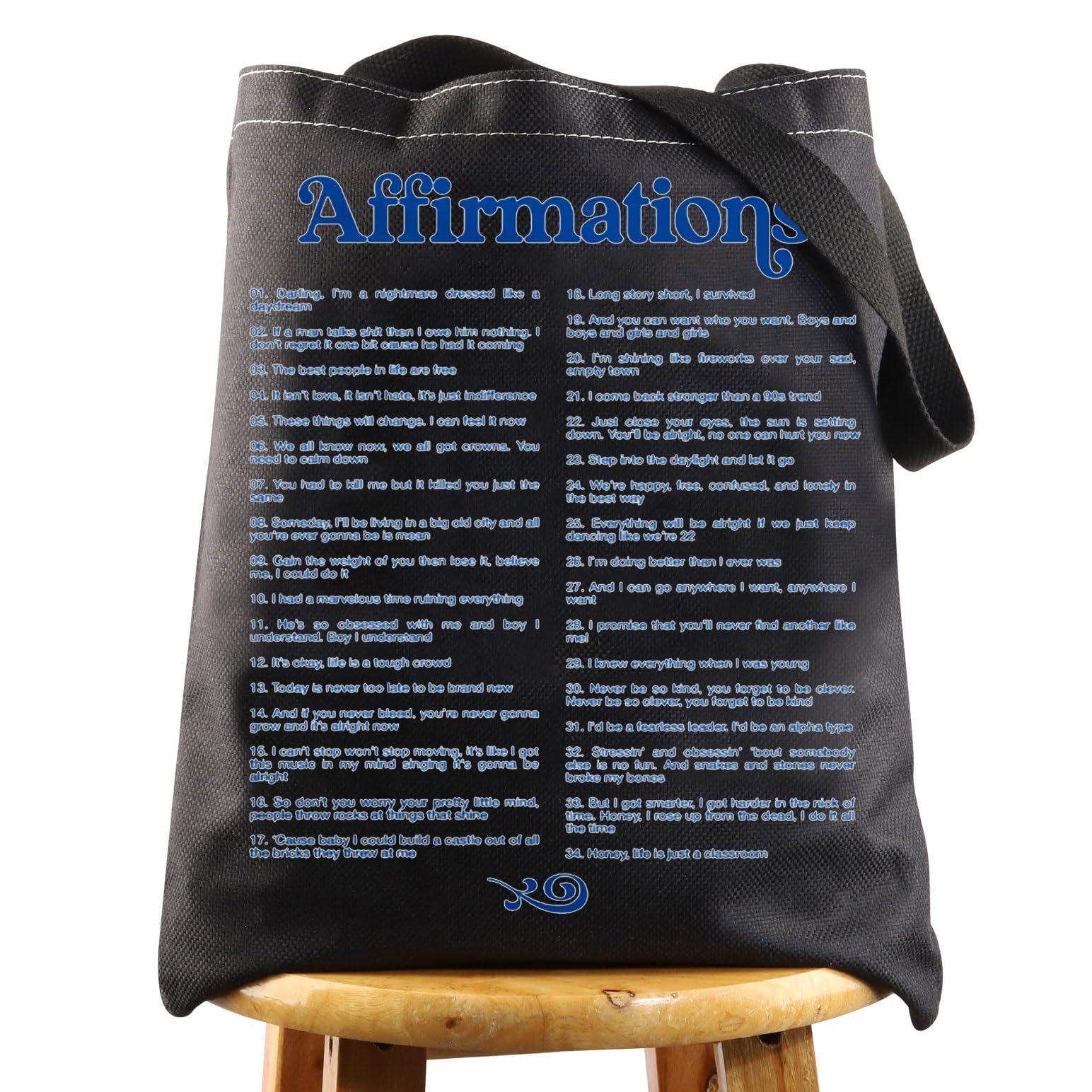 Snapklik.com : BWWKTOP Song Lyrics Canvas Tote Bag Singer Album ...