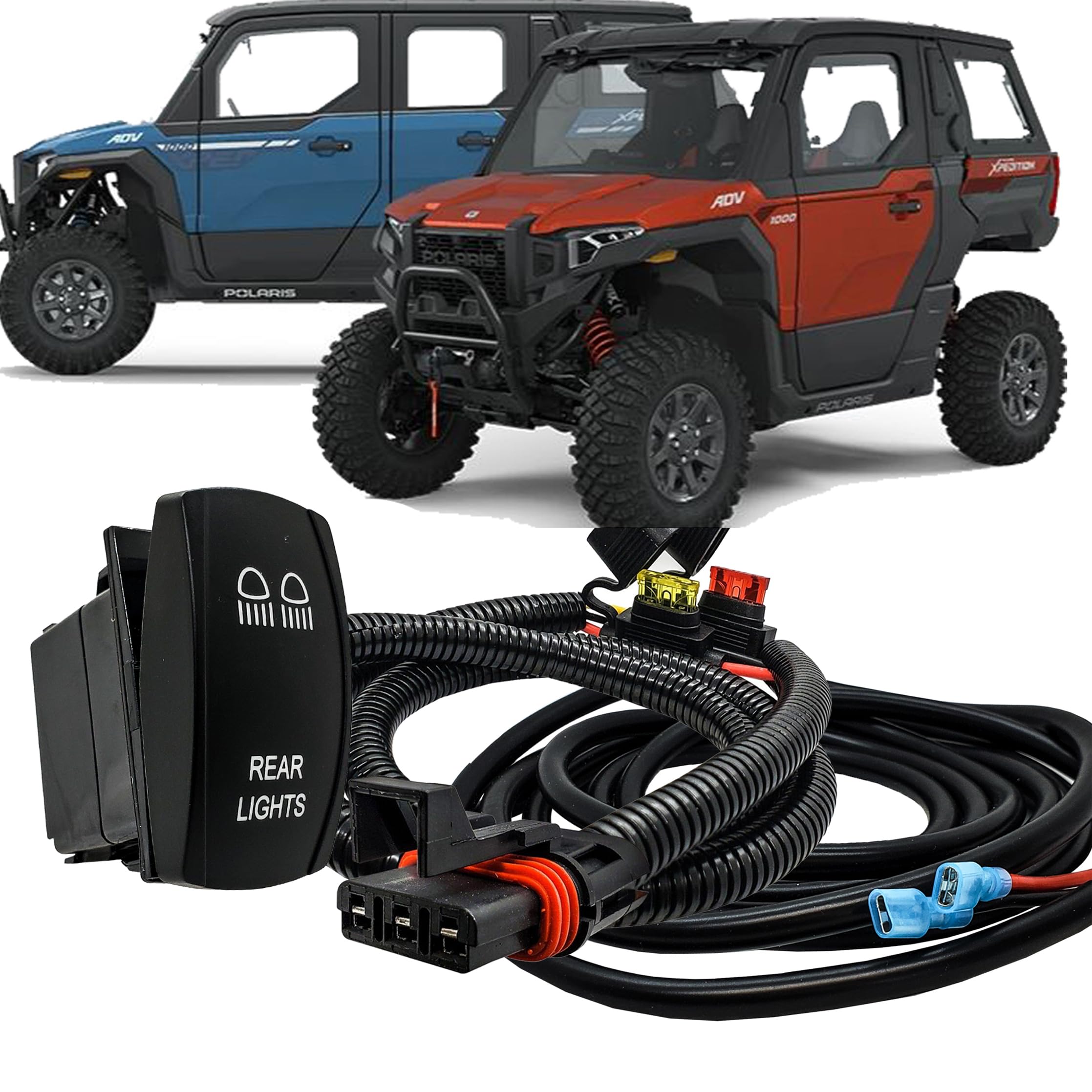 Amazon.com: 10ft. Pulse Power Bus Bar Plug & Play Wire Harness with On/Off Rocker Switch for ...