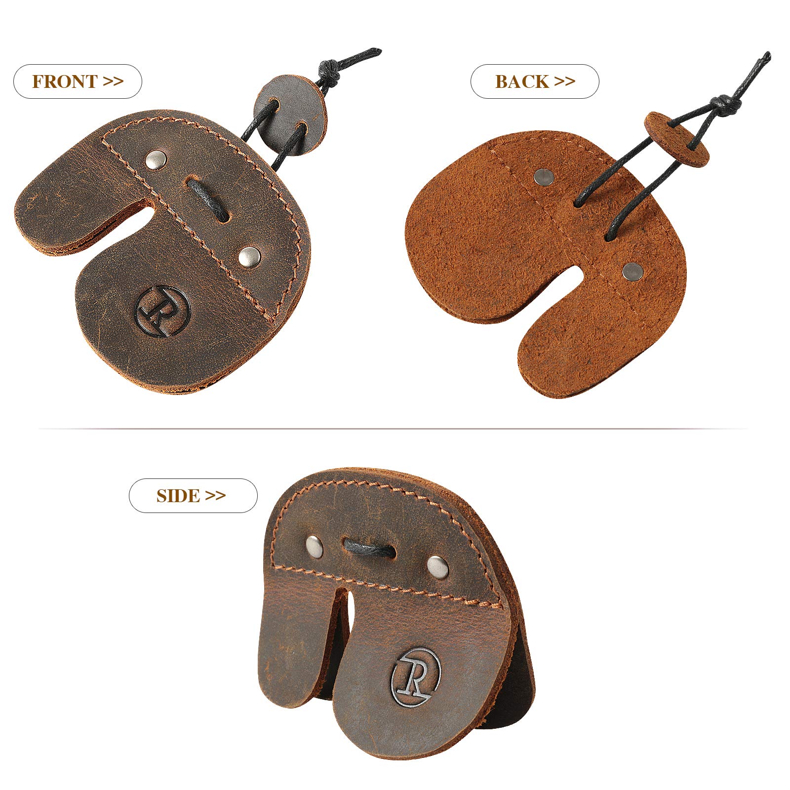 Snapklik.com : Leather Archery Finger Tabs,Handmade Archery Finger ...