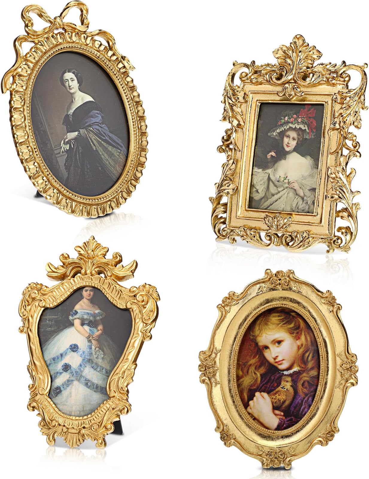 Amazon.com - Maitys Mini Picture Frames Vintage Tiny Frames Antique ...