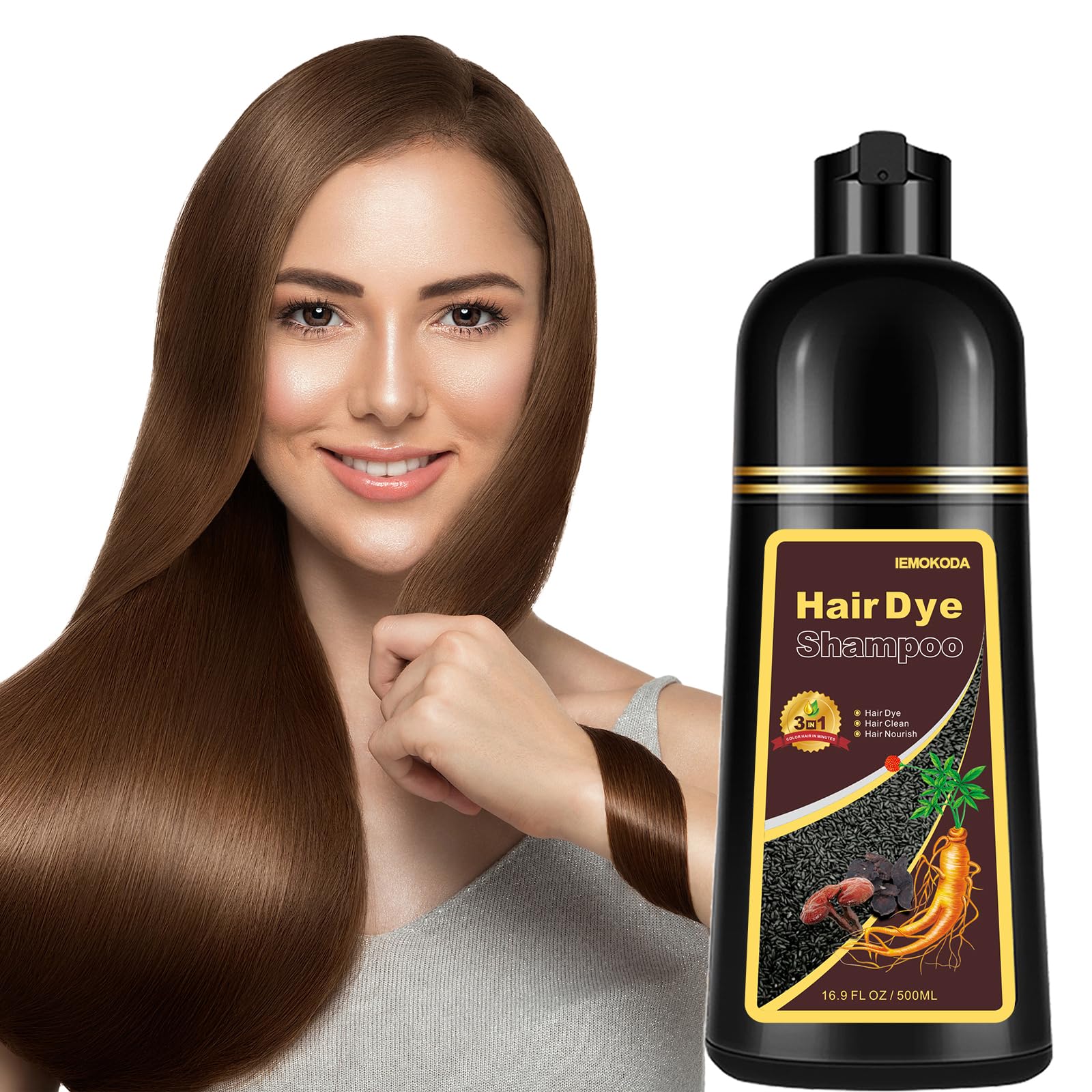 Amazon.com : Coffee Hair Dye Shampoo - Color in Minutes, Long Lasting ...
