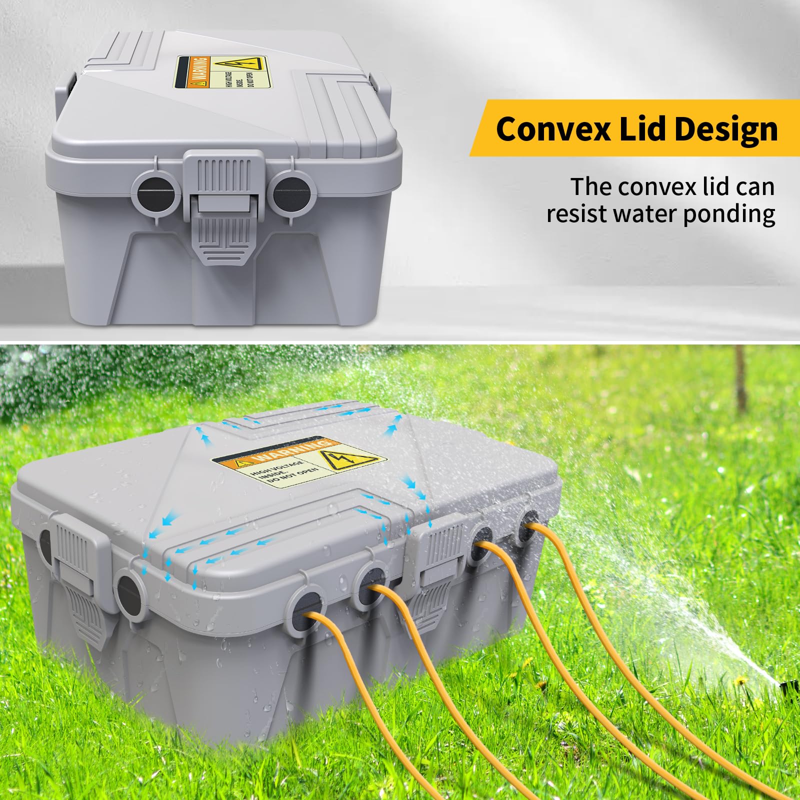 Snapklik.com : Large Outdoor Electrical Box Waterproof (12.5 X 8.5 X 5 ...