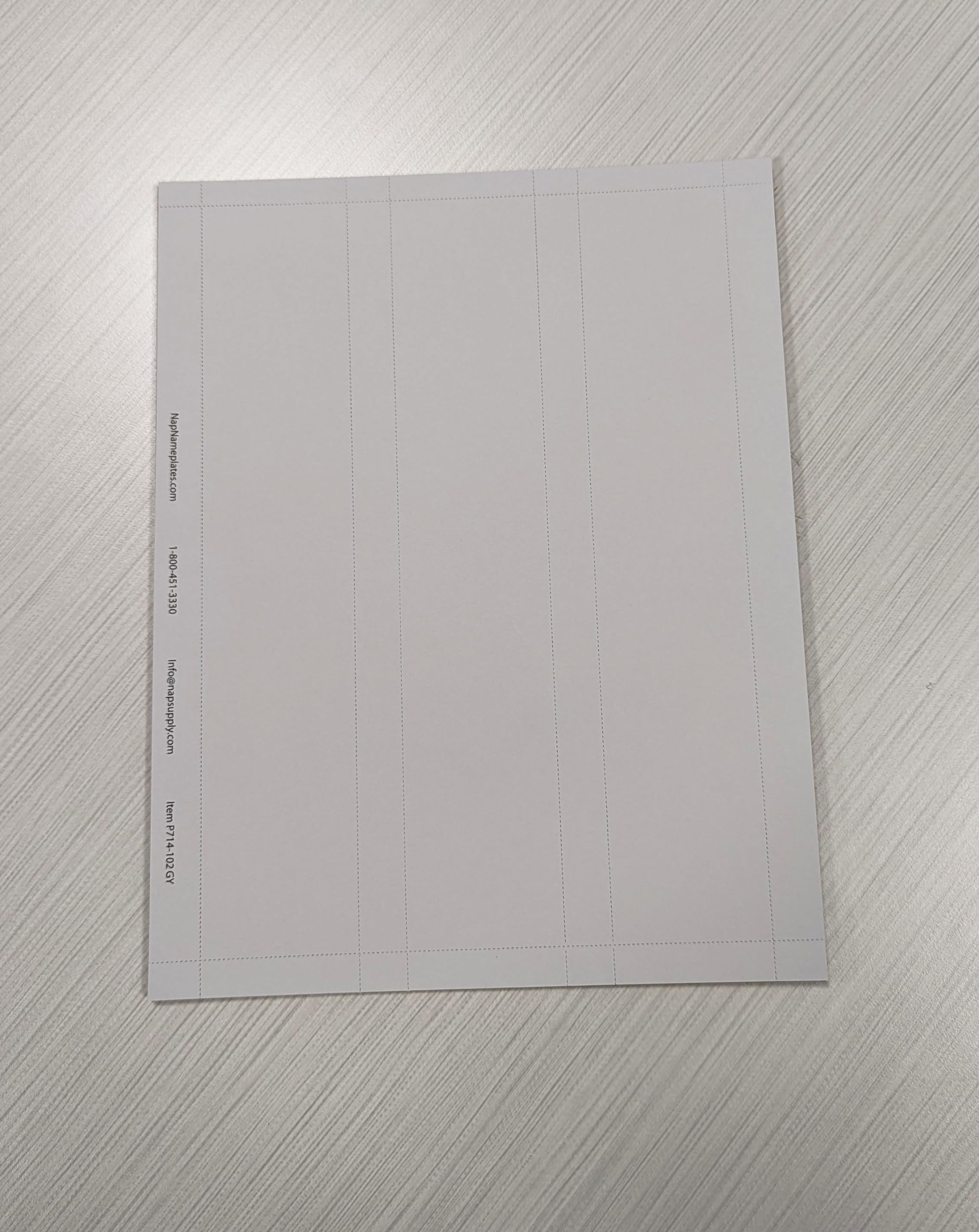 Snapklik.com : Perforated Paper Nameplate Inserts, Pack Of 20