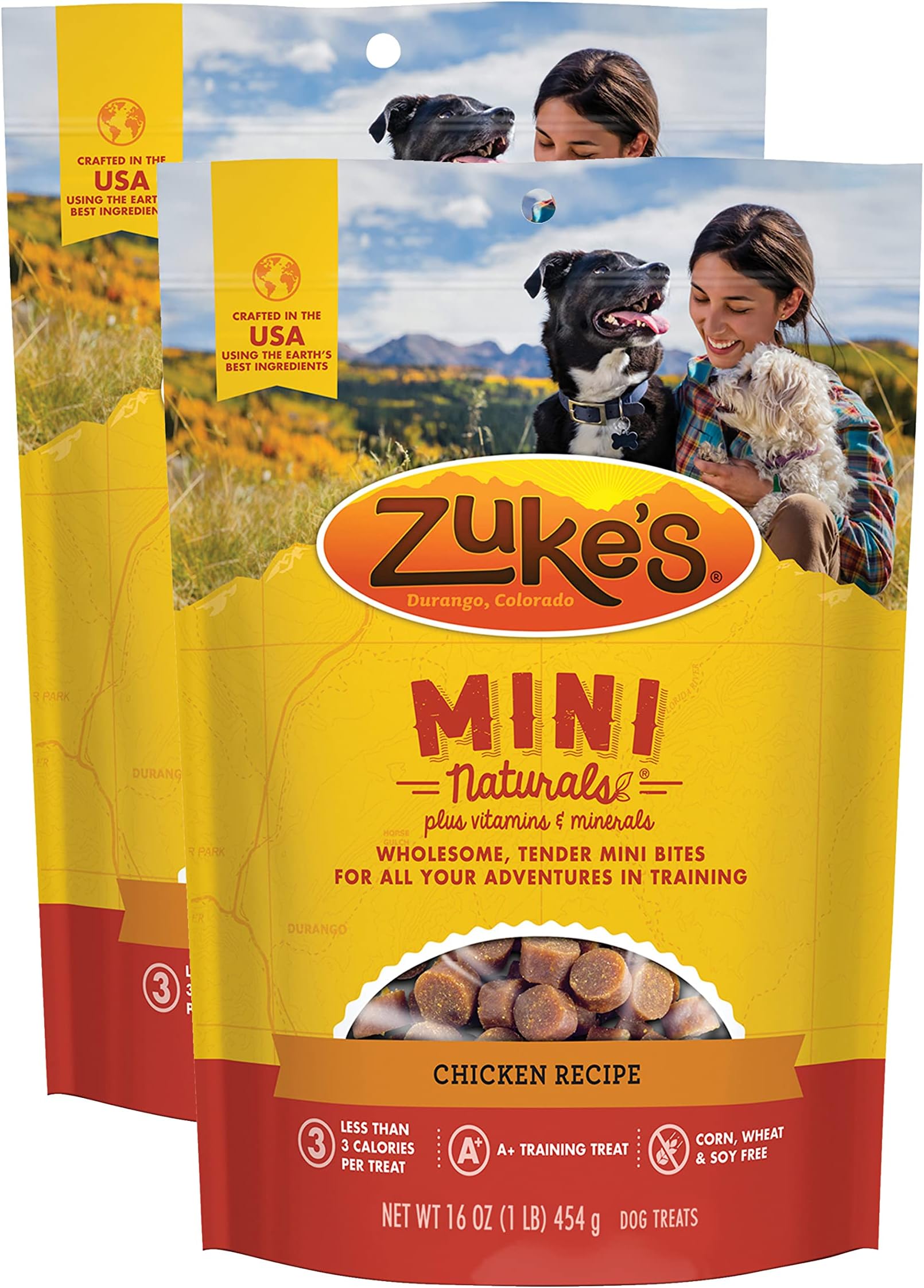 Amazon.com : Zuke's Mini Naturals Dog Training Treats, Chicken Recipe ...