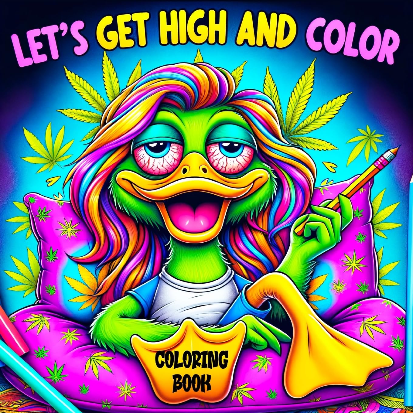 Amazon.com: Lets Get High and Color Coloring Book: A Psychedelic Funny ...