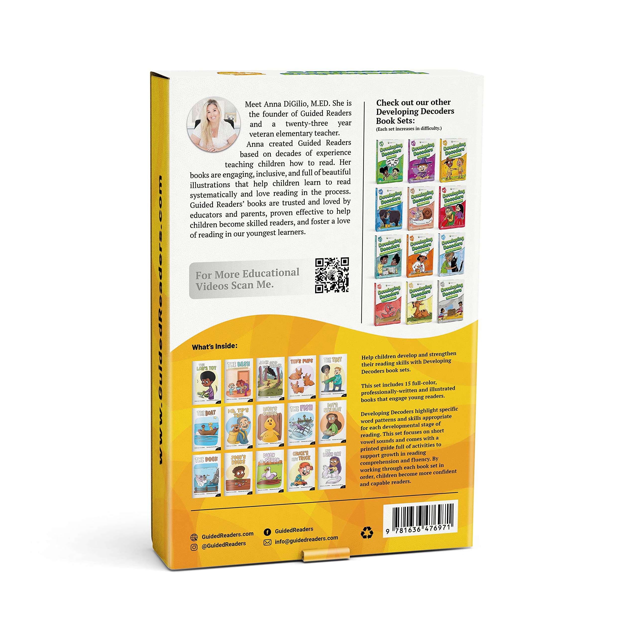 Snapklik.com : Decodable Readers: 15 Short Vowel Phonics Decodable ...