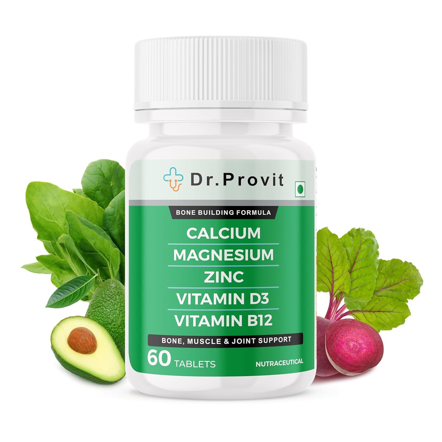 Dr. Provit Calcium Magnesium & Zinc Tablets with Vitamin D3, Calcium ...