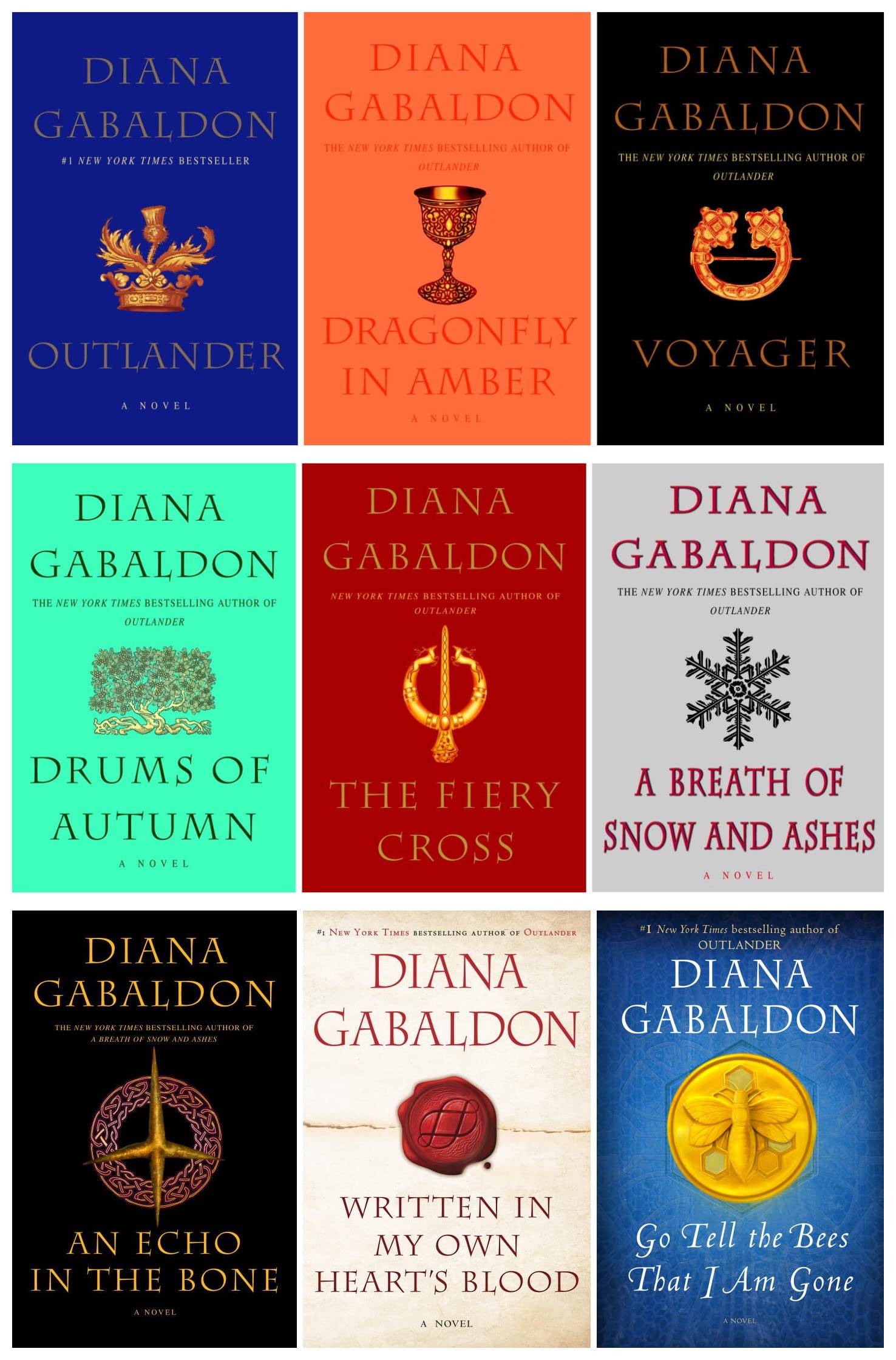NEW COLLECTION! Diana Gabaldon Outlander Series Complete 9 Books ...