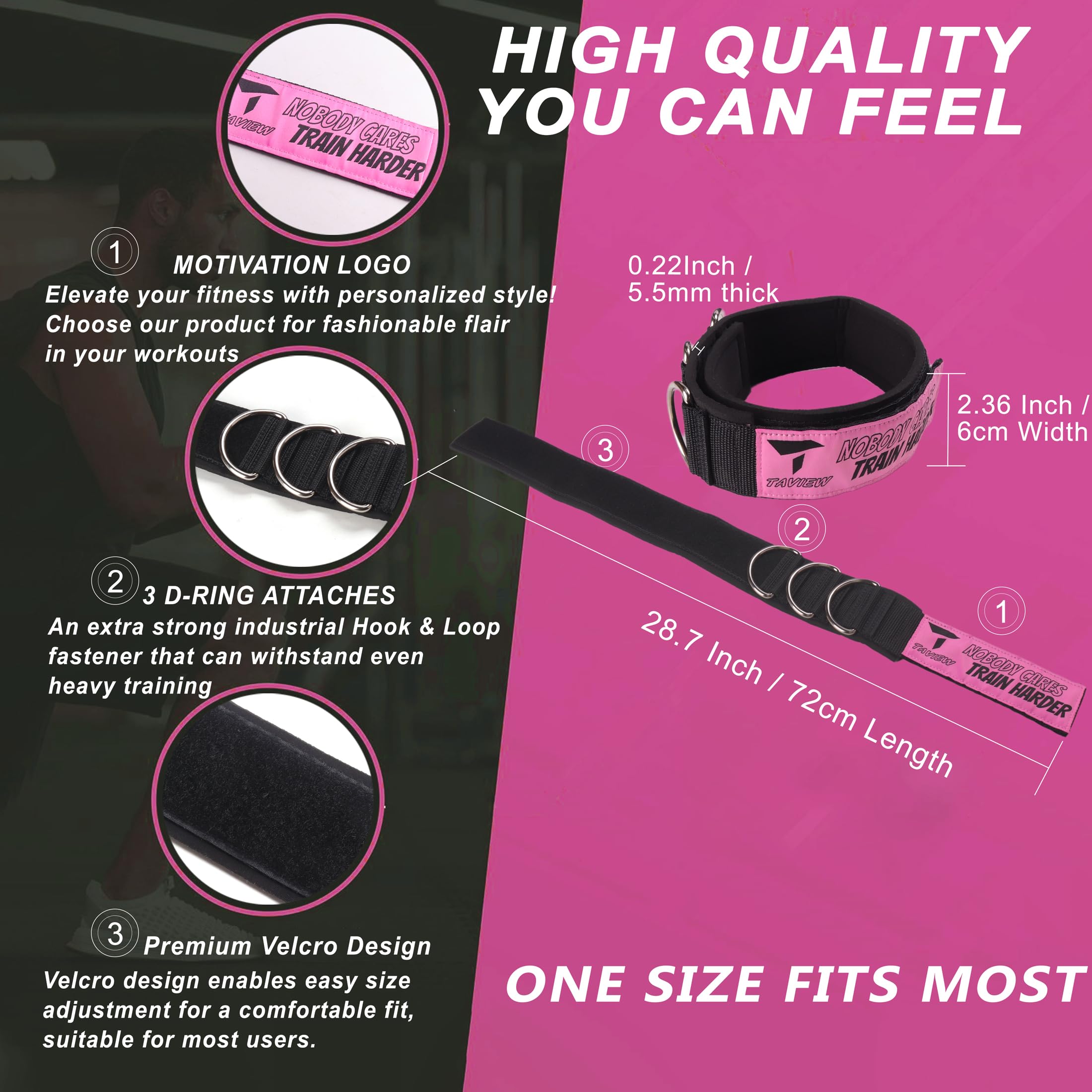 Snapklik.com : Thigh Strap Neoprene Padded Fitness Legs Cuff Adjustable ...