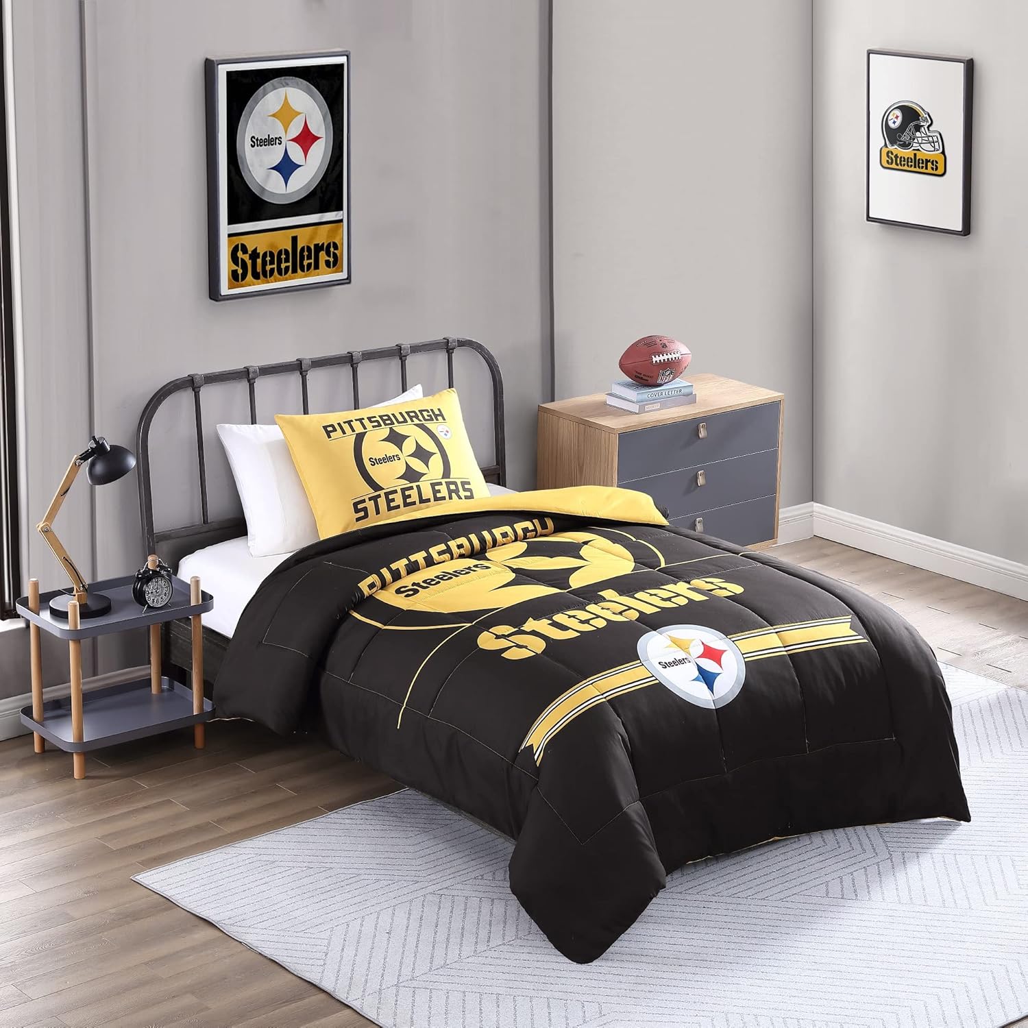 Amazon.com: Sweet Home Collection NFL Bedding Comforter Set Officially ...