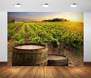 Amazon.com : BELECO 7x5ft Fabric Vineyard Backdrops for Photography ...