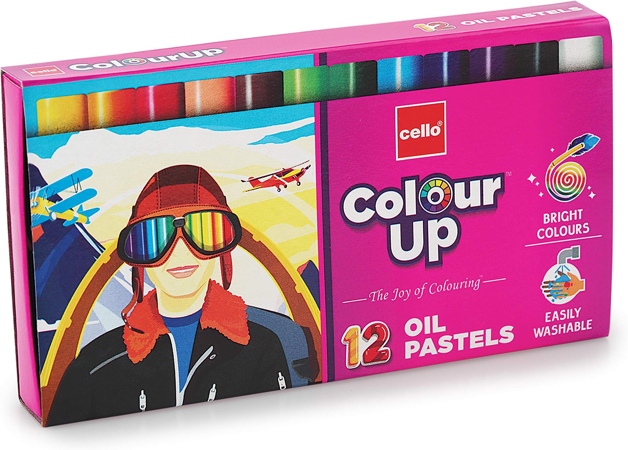 Cello ColourUp Hobby Bag | Colouring Kit includes Crayons, Colour ...