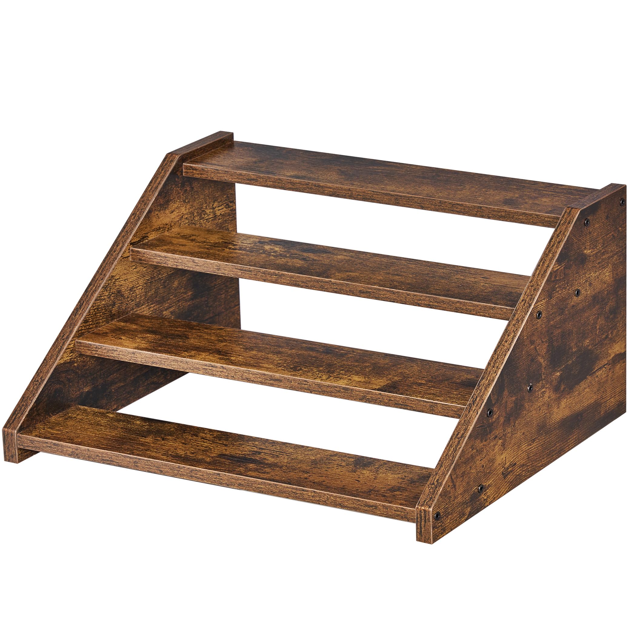 Amazon.com: HOMCENES 4-Tier Wood Display Stand, Display Riser, Display ...
