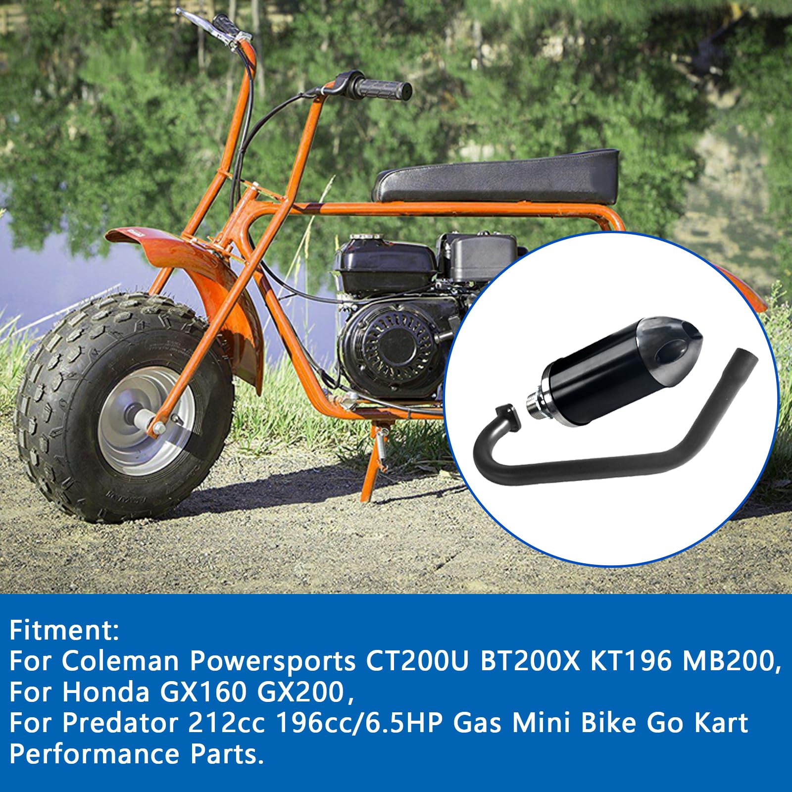 Predator 212 Performance Parts YAMAKATO Predator 212cc Exhaust Pipe For ...