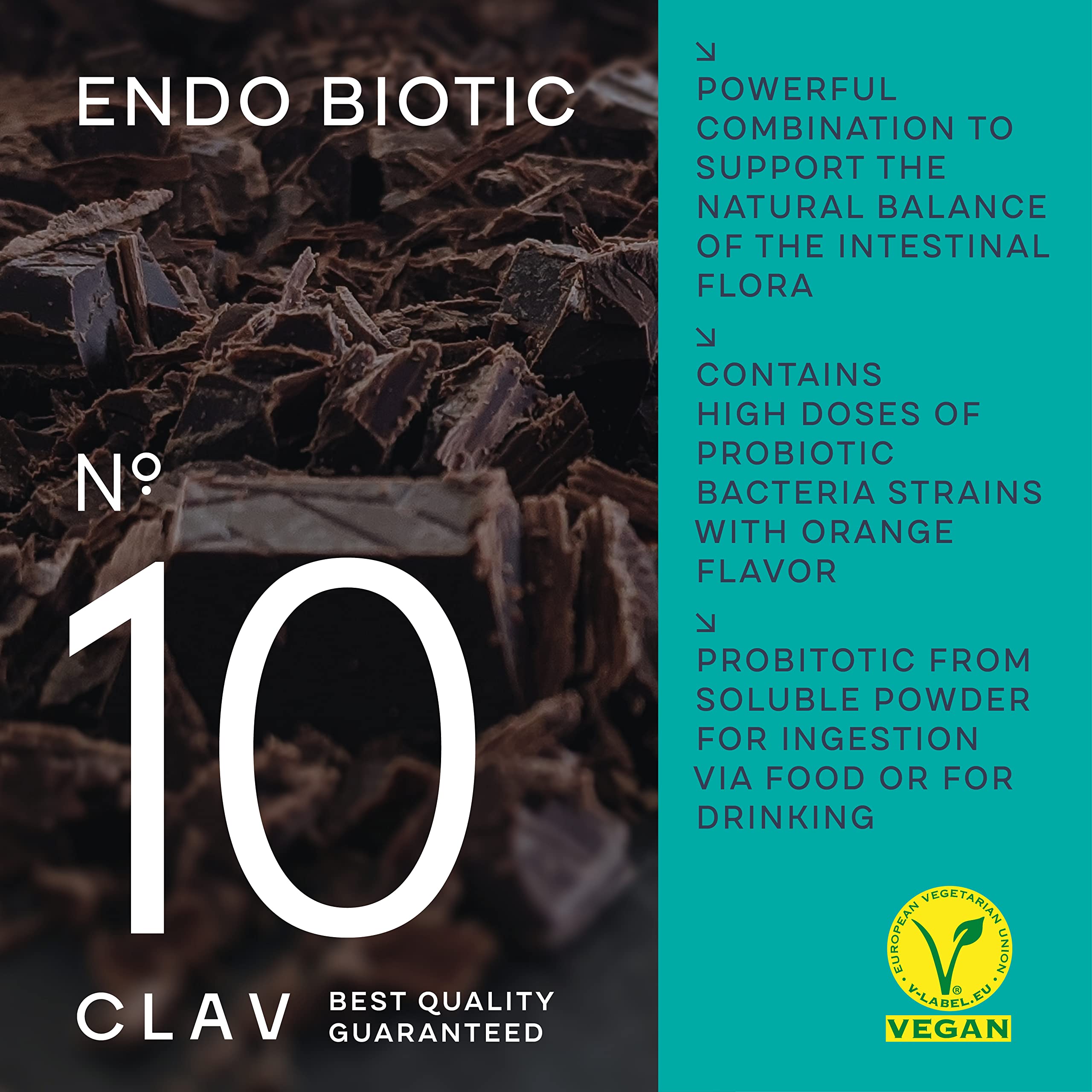 ENDO BIOTIC Choc | Probiotic Bio-Cultures-Complex | 9 Bacterial Multi ...
