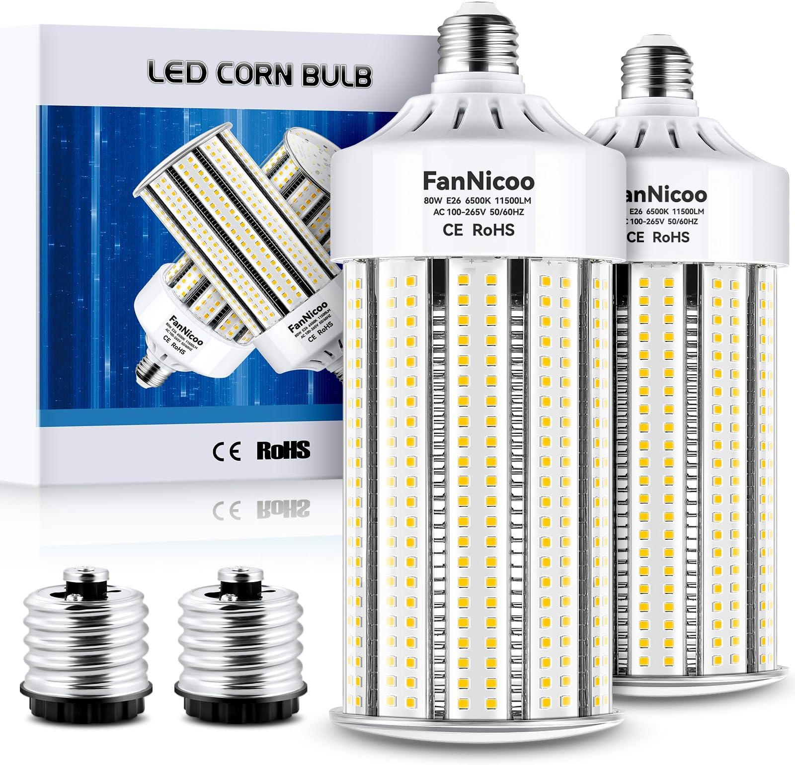 GE 93095547 Omni-Directional LED Lamp, 40000 lumens, 270 watts, 4000K ...