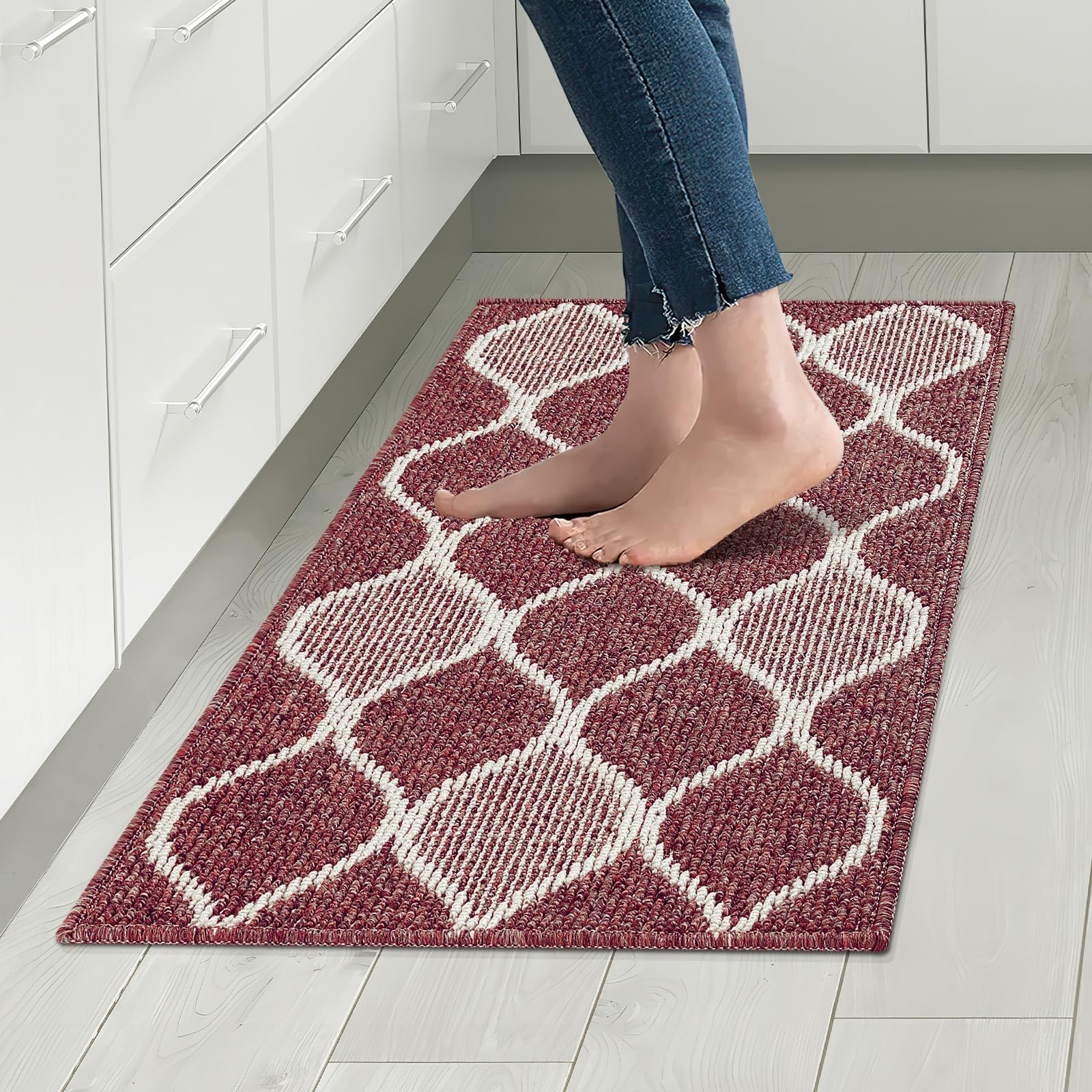 Amazon.com: Kitchen Rugs and Mats, Non Skid Machine Washable Soft ...