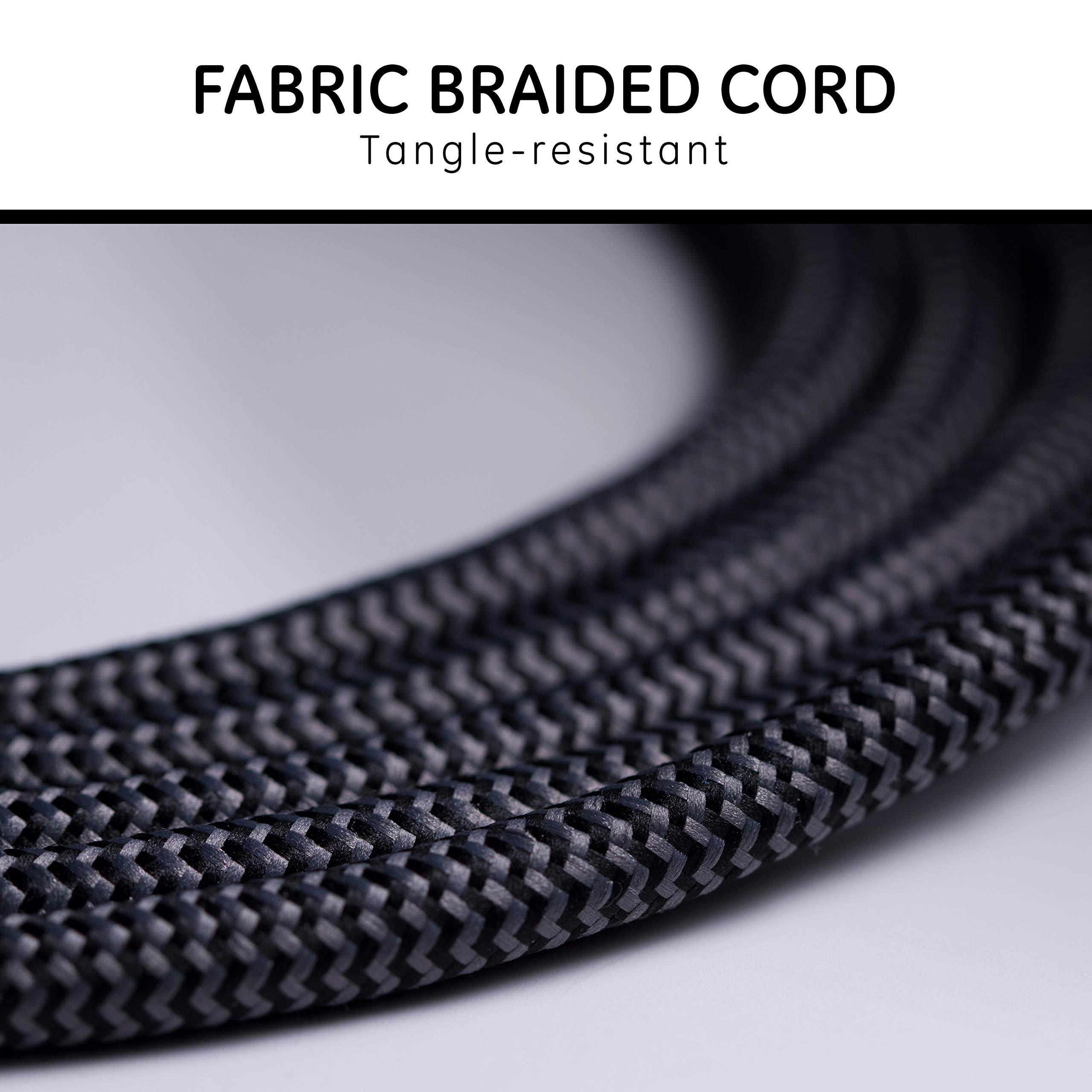 Snapklik.com : 3-Outlet Power Strip Surge Protector 15 Ft Braided Long ...