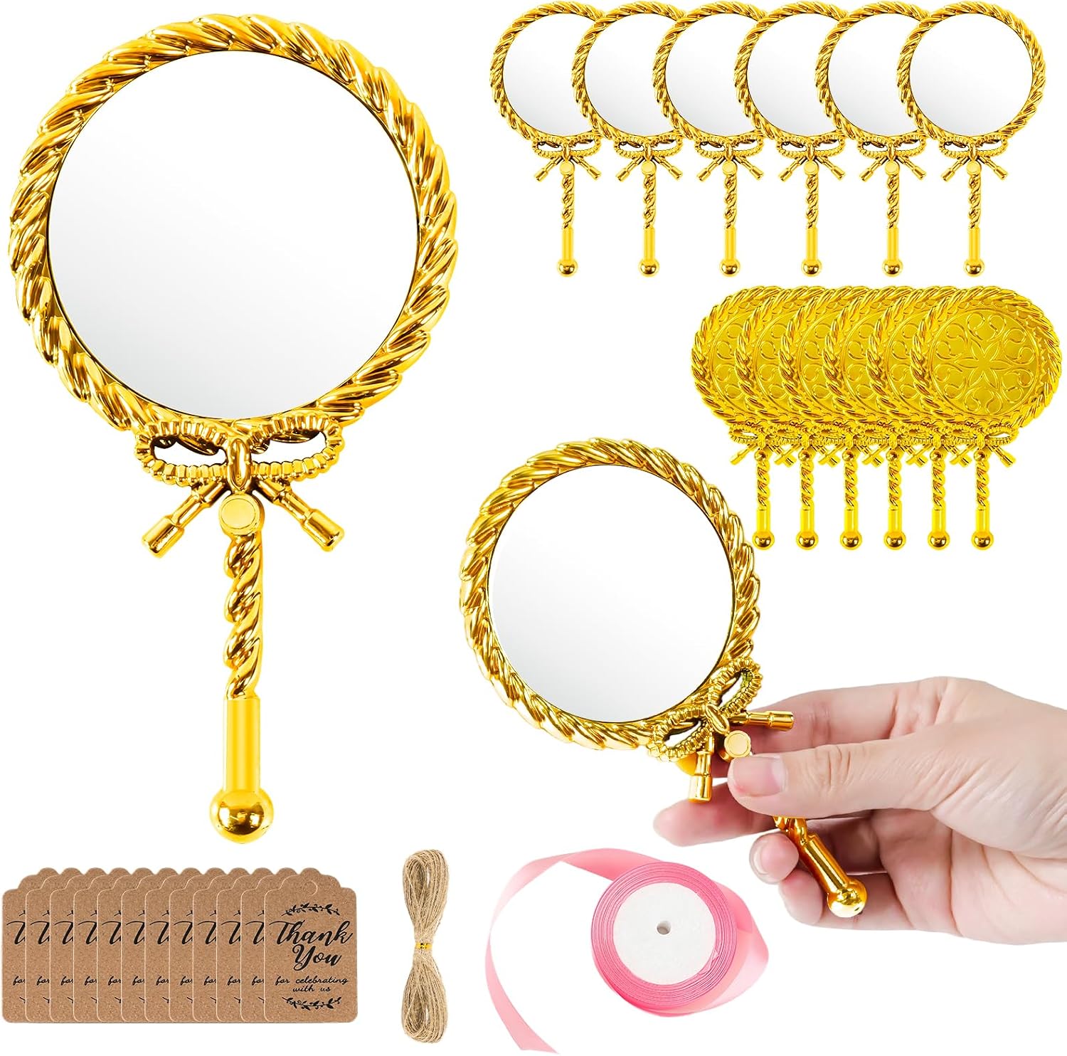 Amazon.com: Xihaian 12 Pcs Vintage Handheld Mirrors with Handle, 6" L x ...
