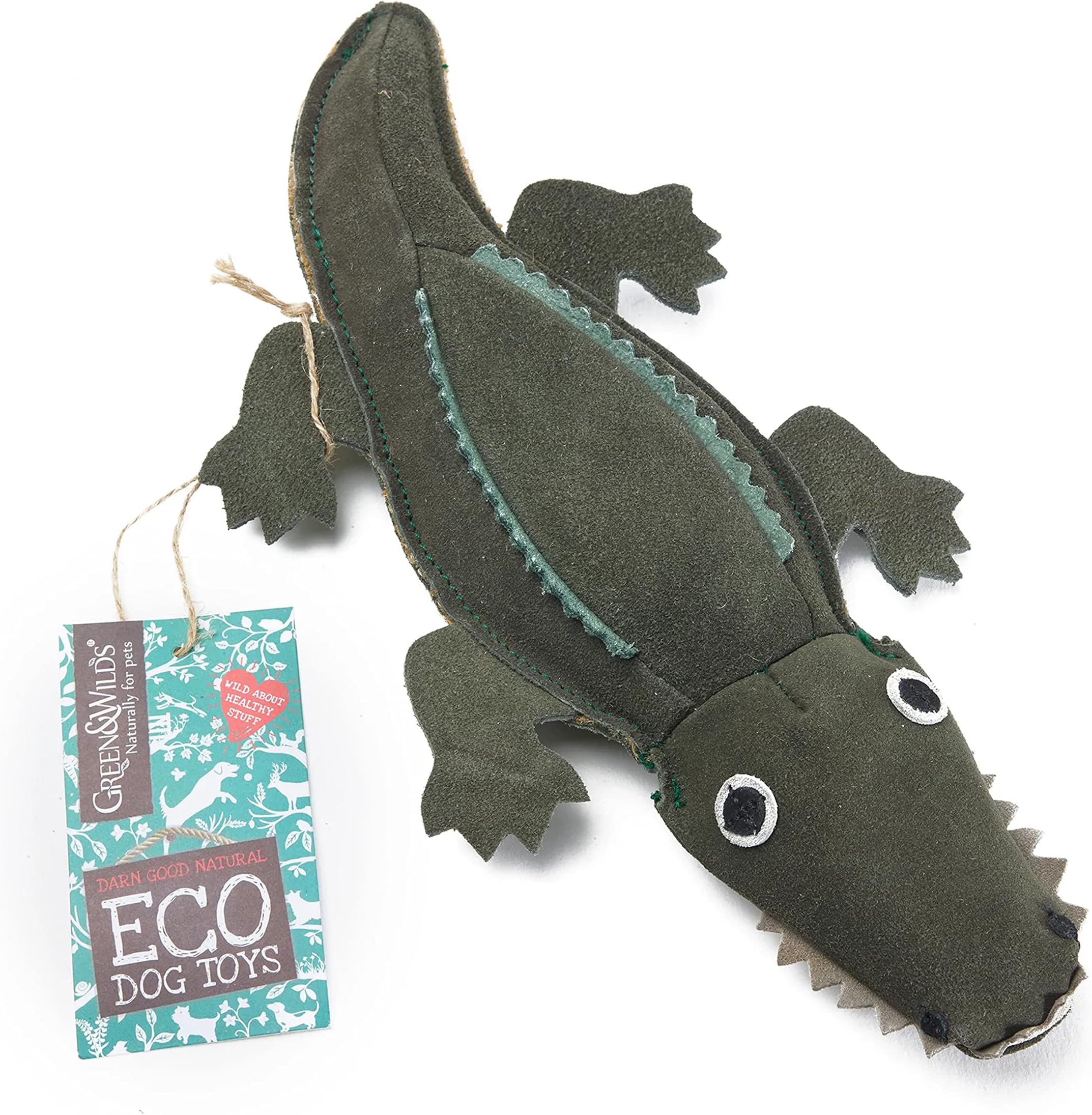 Green & Wilds Eco Dog Toy - Colin the Crocodile : Amazon.co.uk: Pet ...