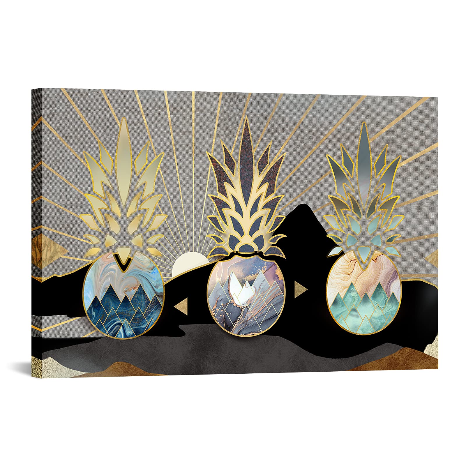 Abstract Pineapple Painting