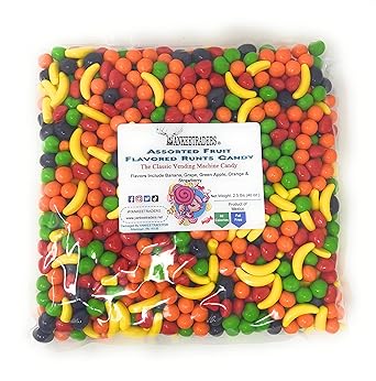 Amazon.com : Assorted Fruit Flavored Runts Candy, 40 Oz. Bulk Bag ...