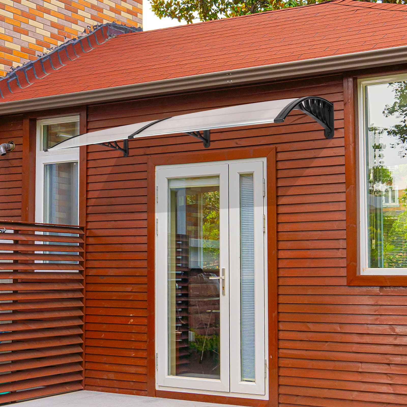 Snapklik.com : 80"x40" Awnings For Doors Windows, Polycarbonate Door ...