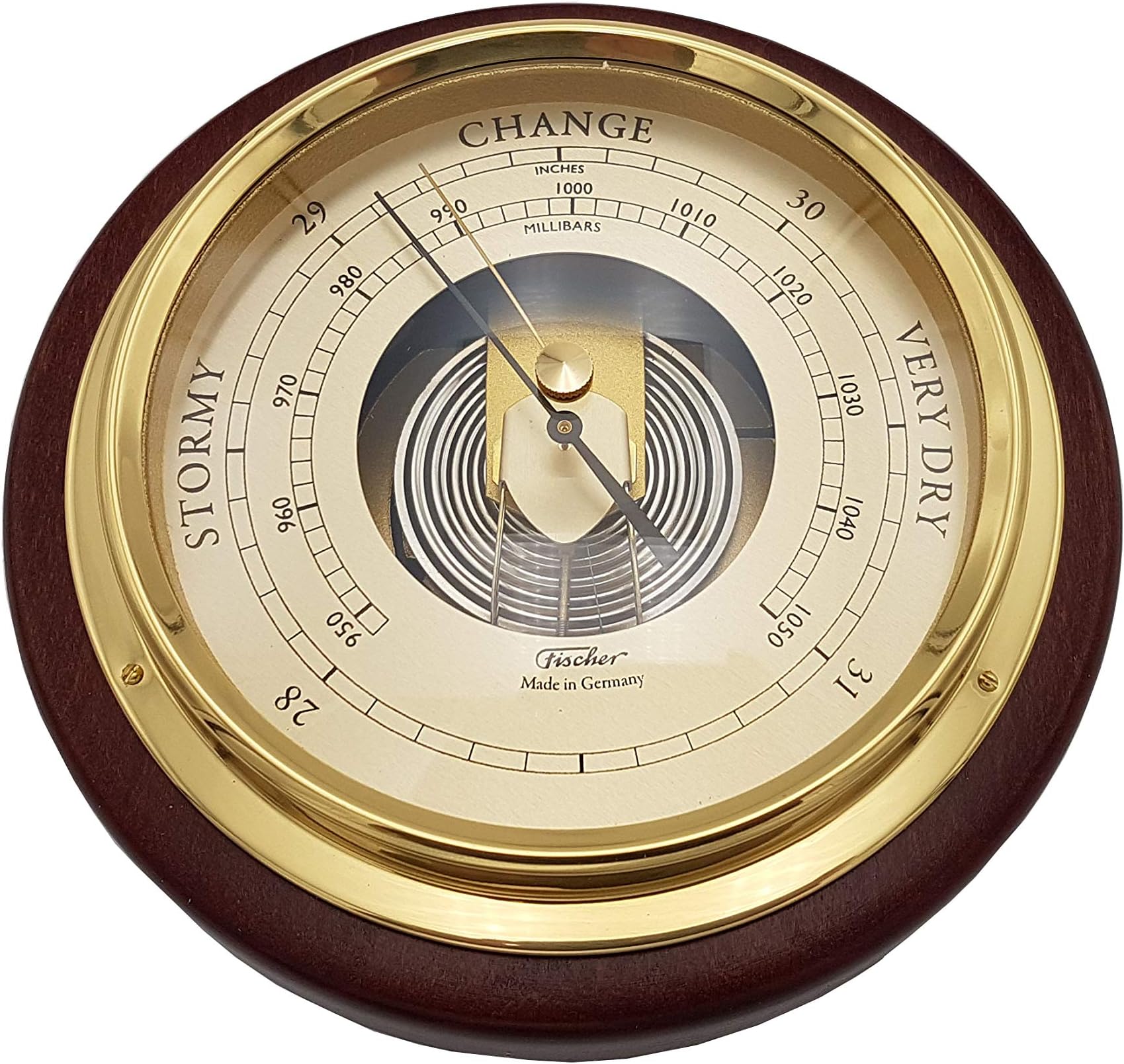 Amazon.com : 7.5" Polished Brass Porthole Barometer : Patio, Lawn & Garden