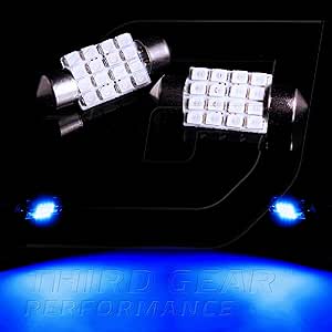 Amazon.com: TGP 36mm - 39mm Blue 16 LED SMD Festoon Light Bulbs 3425 ...
