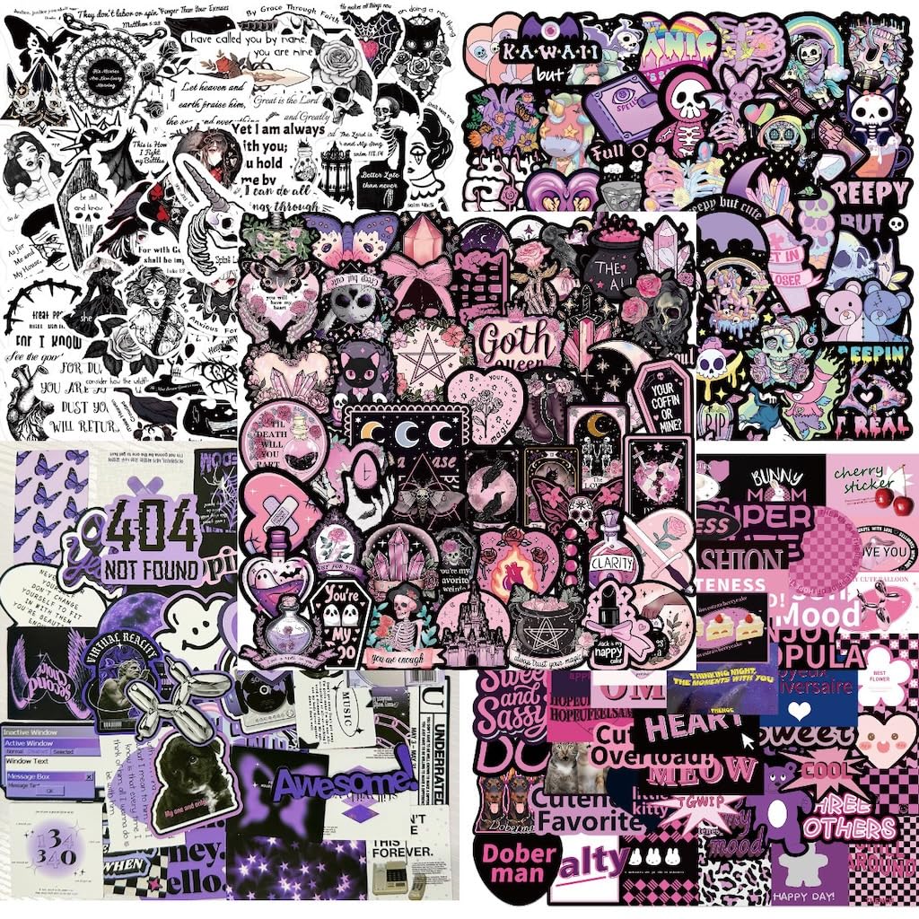 Amazon.com: 250 Preppy Stickers Pack Vinyl Cute Aesthetic Stickers for ...