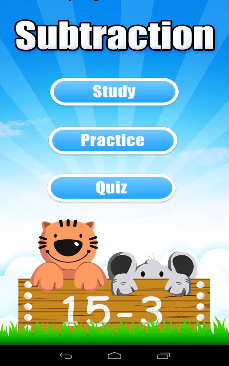 Subtraction for the 2nd grade Free - App on Amazon Appstore